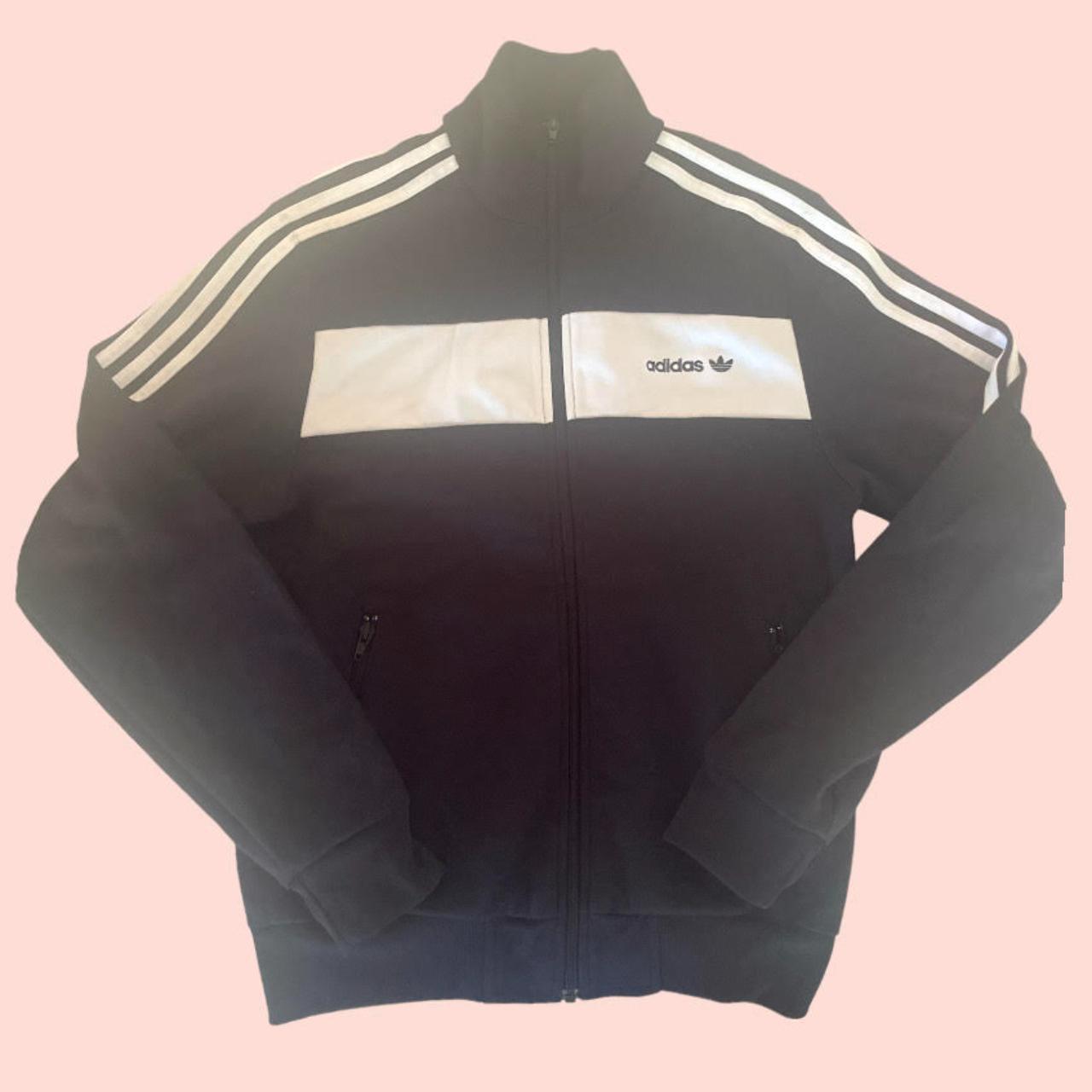Adidas Women's Black and White Jacket | Depop