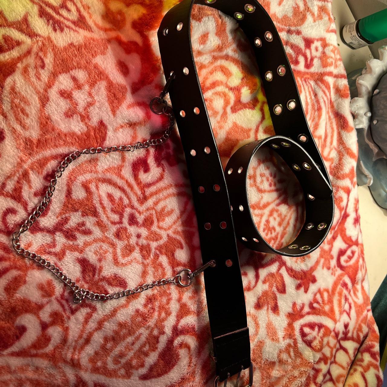 Belt with chain #emo - Depop