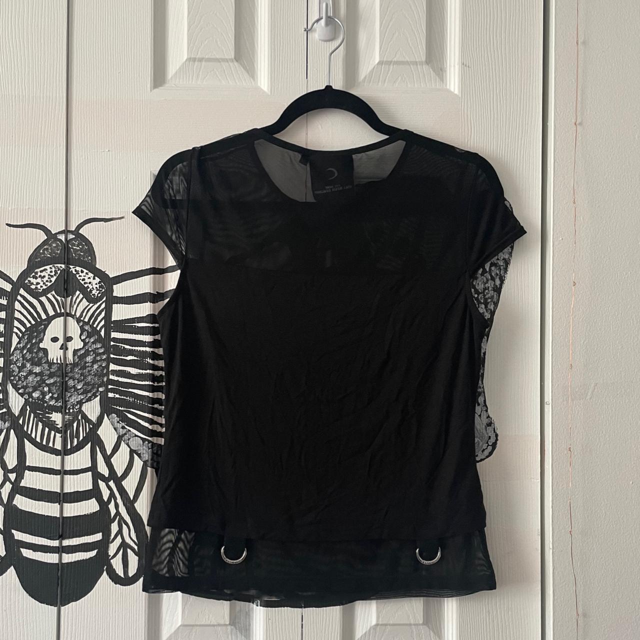 killstar black harness shirt!! -only worn one or... - Depop