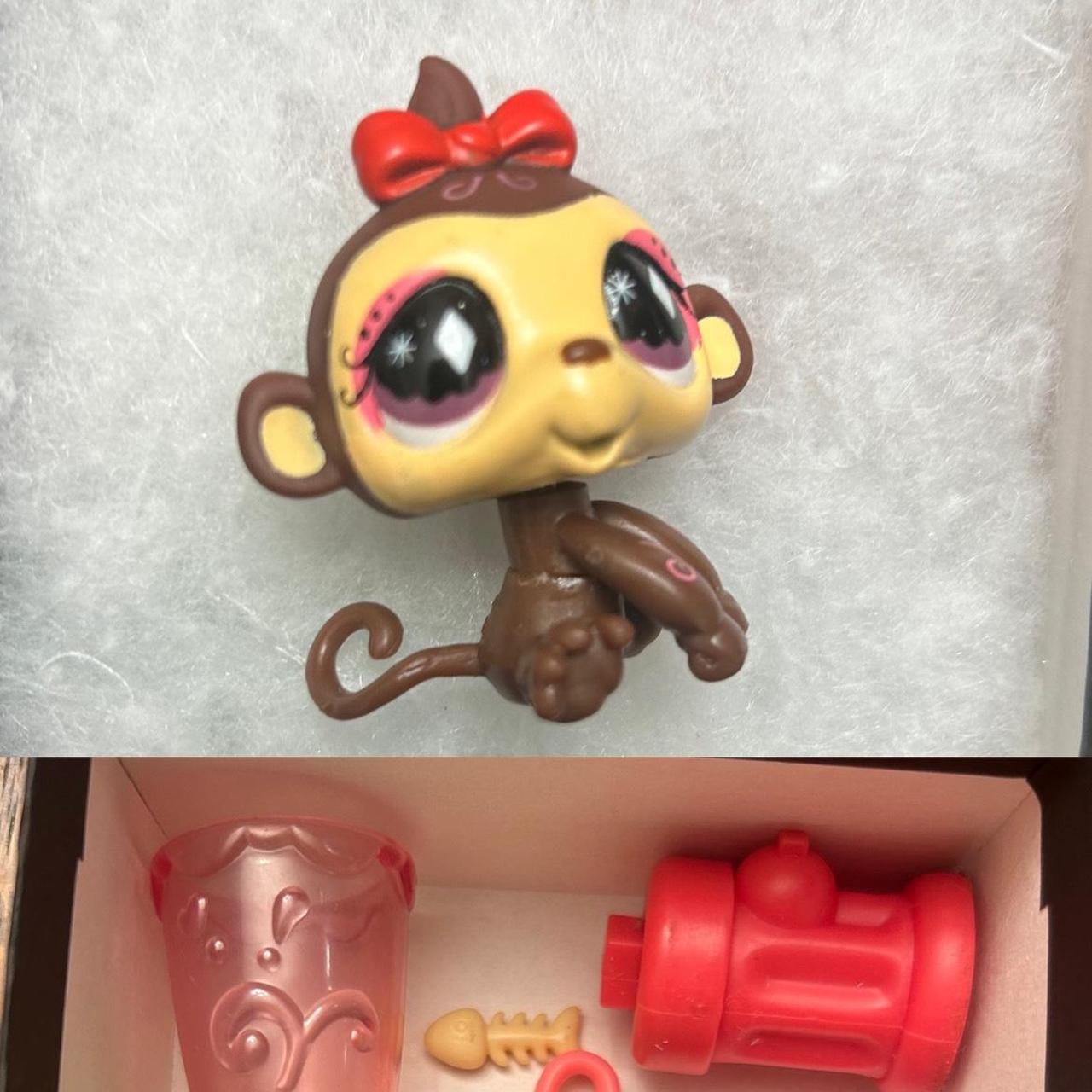 Littlest Pet Shop LPS Monkey #714 2006 with... | Depop