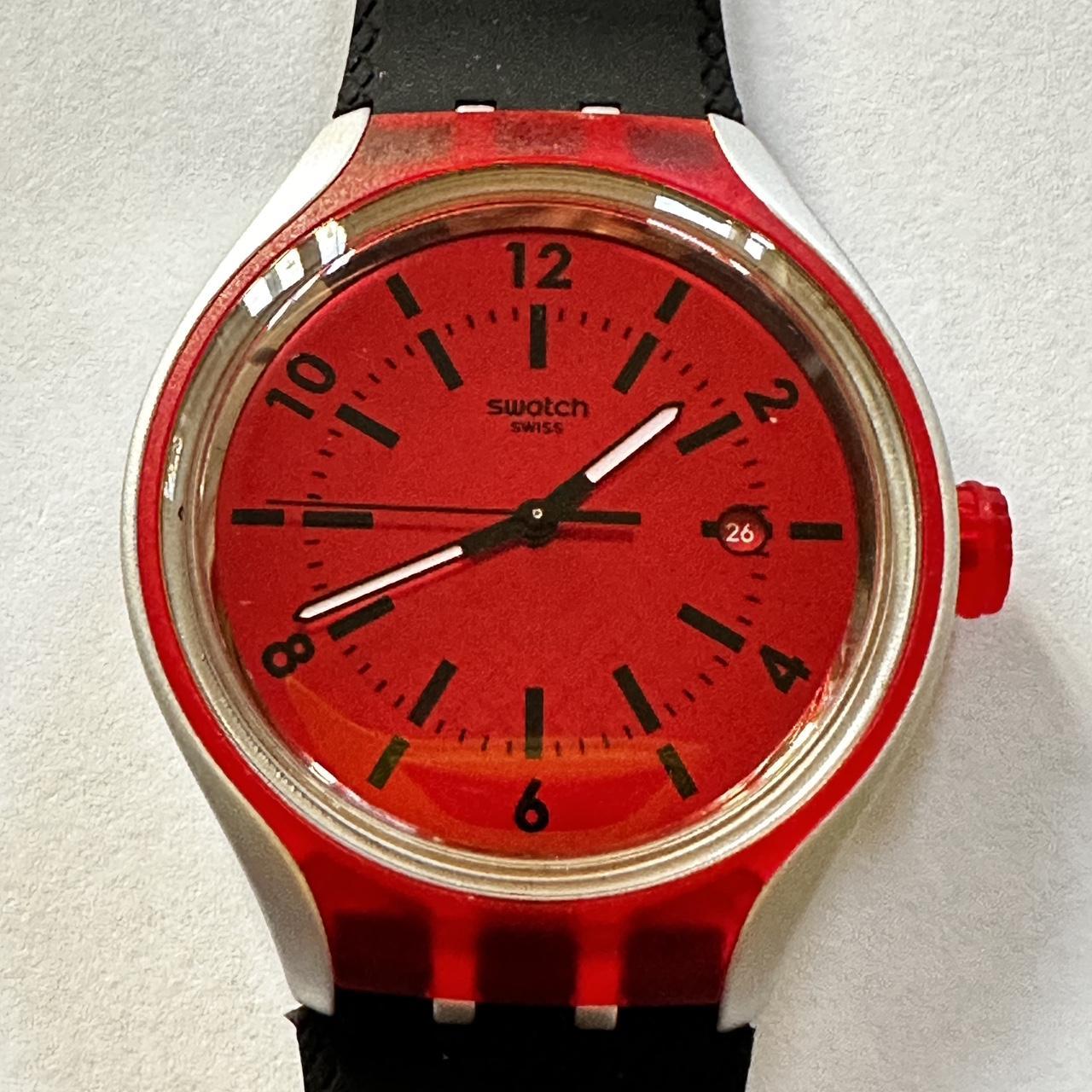 Swatch Irony XLite watch Go Red YES4008 Red dial and... - Depop
