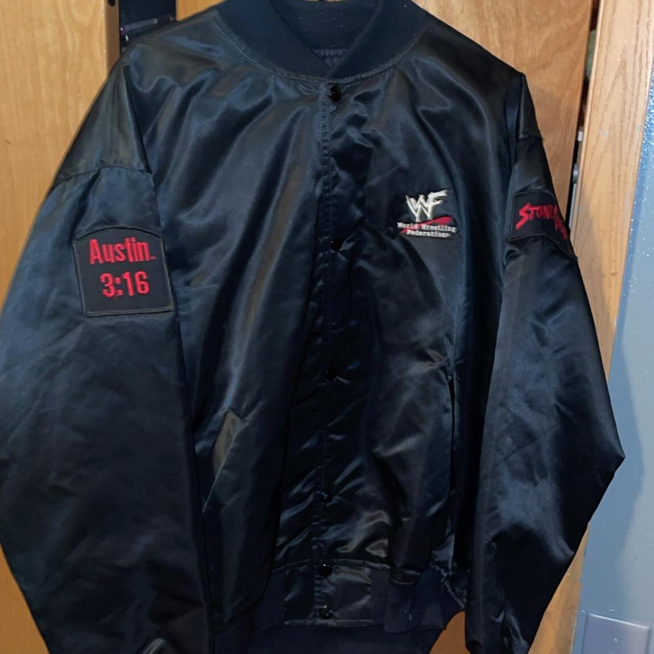 WWF Austin 3:16 bomber jacket size XL #WWF... | Depop