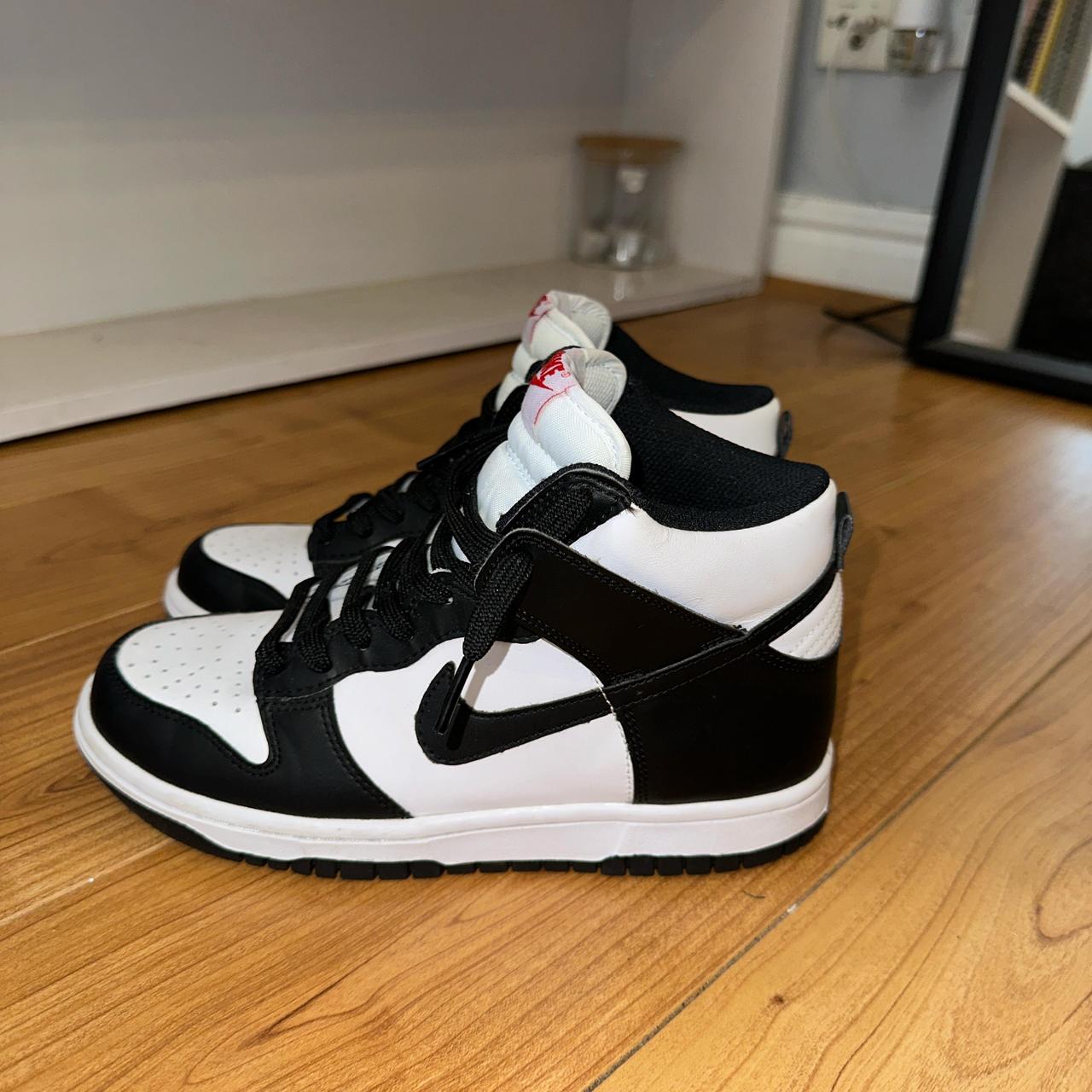 Nike dunk highs Panda colourway Only worn a few... | Depop