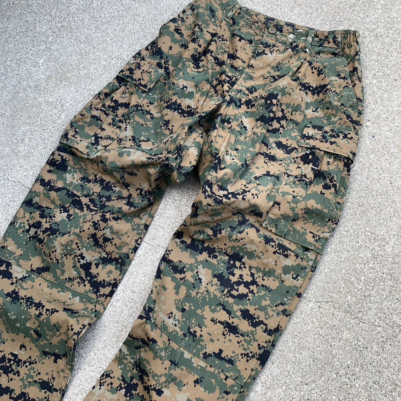 vintage military issue digital camo cargo pants tons... - Depop