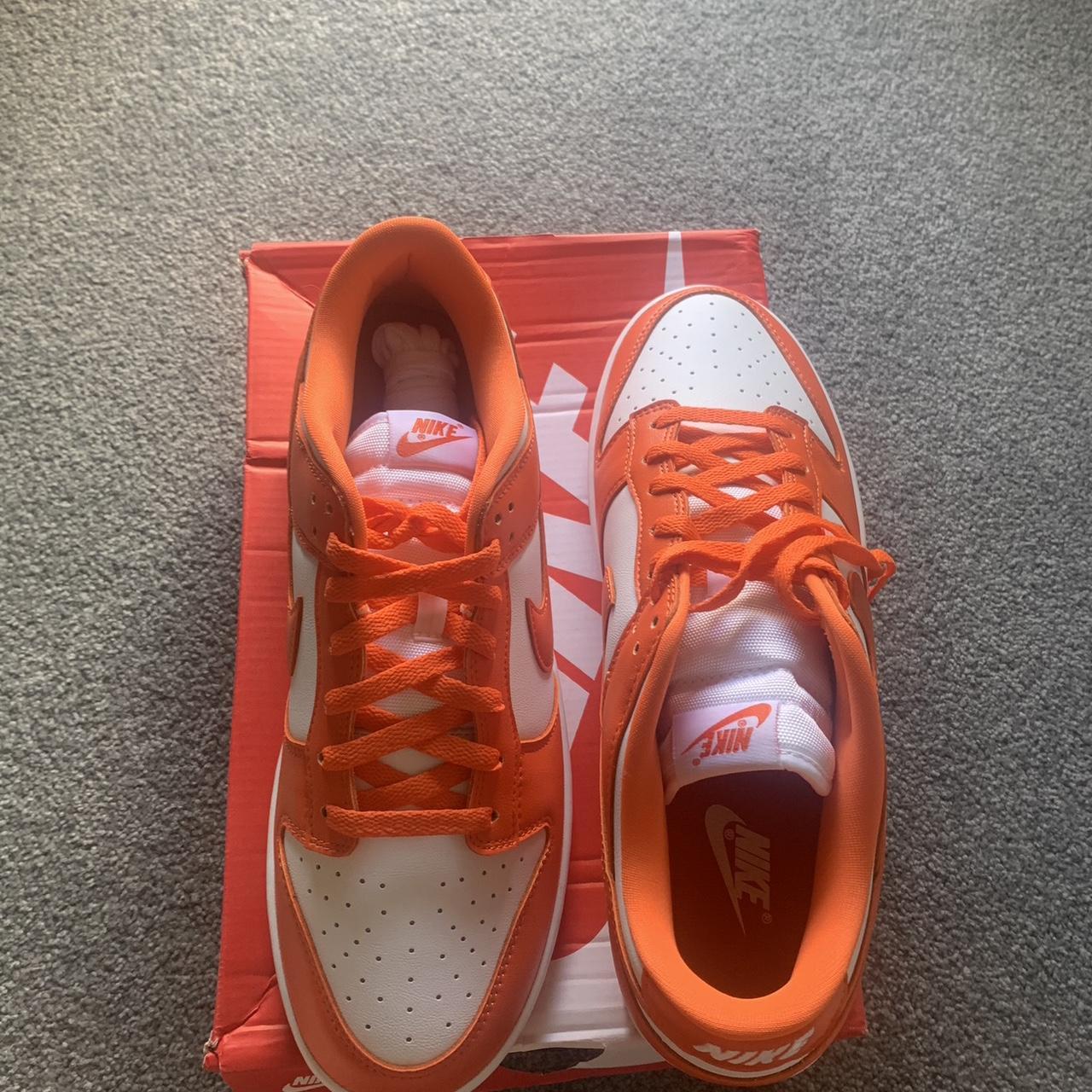 Nike Dunk Low Retro Orange trainers - Depop