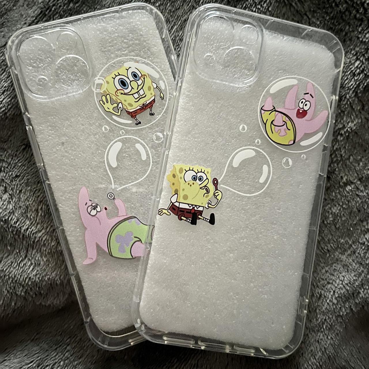 two matching spongebob and patrick phone cases... - Depop