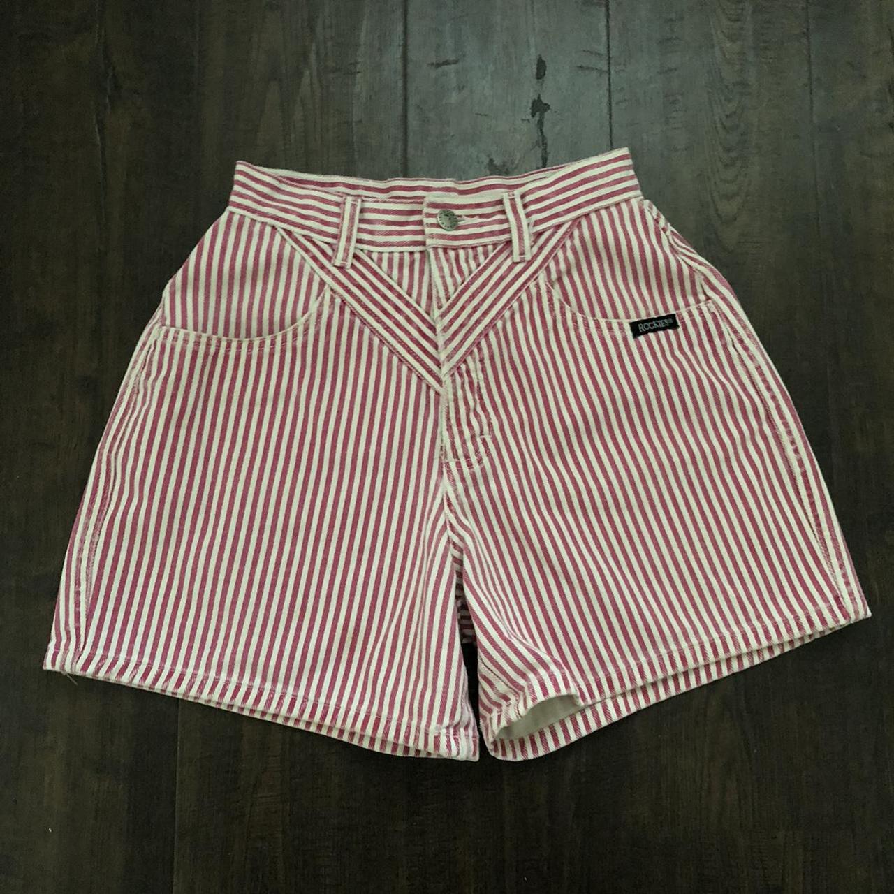 Gorgeous vintage Rocky Mountain red pinstripe jeans... - Depop