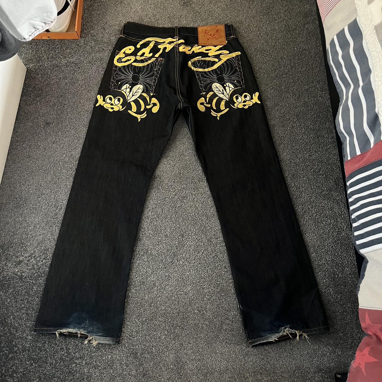 Ed hardy bumble bee jeans- 2009. 32x32 These... - Depop