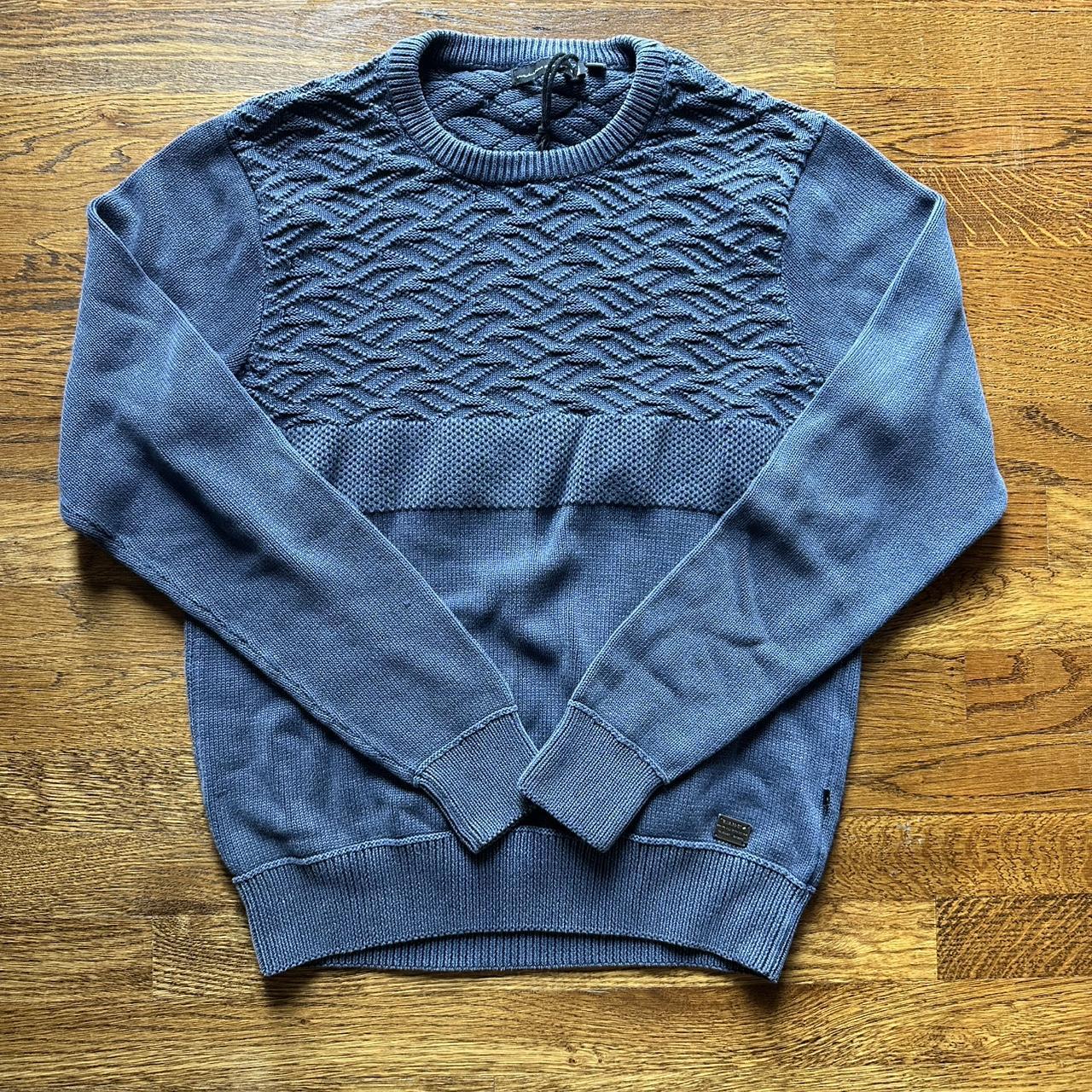 William Rast Navy Sweater - Depop