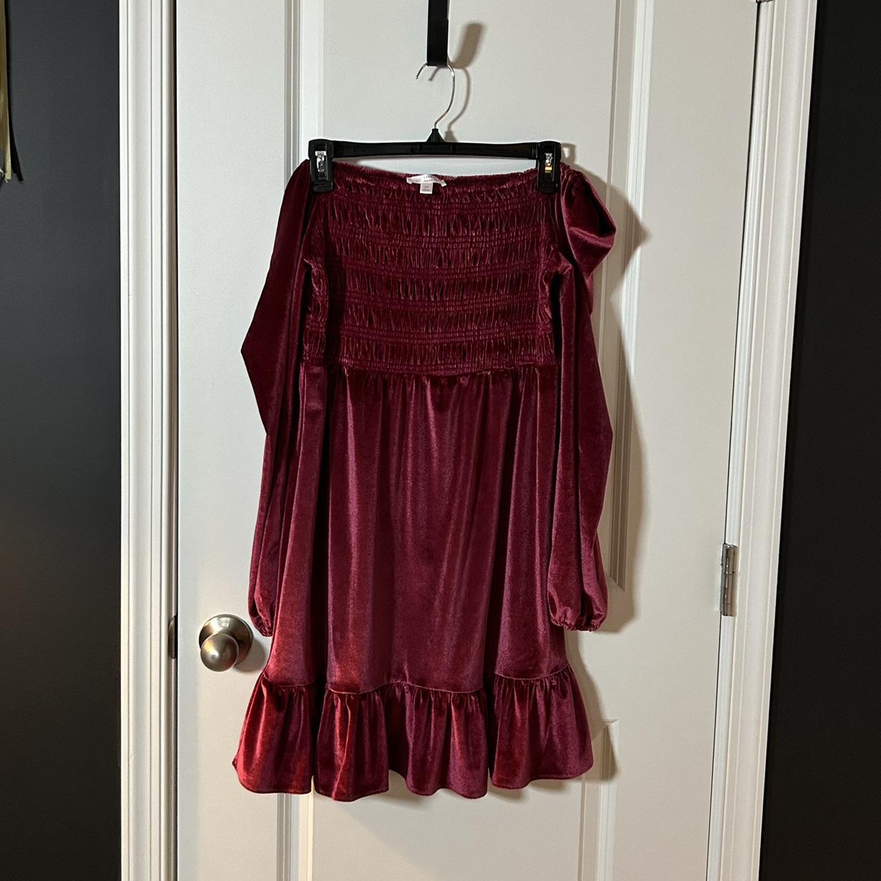 Lauren Conrad off the shoulder velvet dress. Very... - Depop