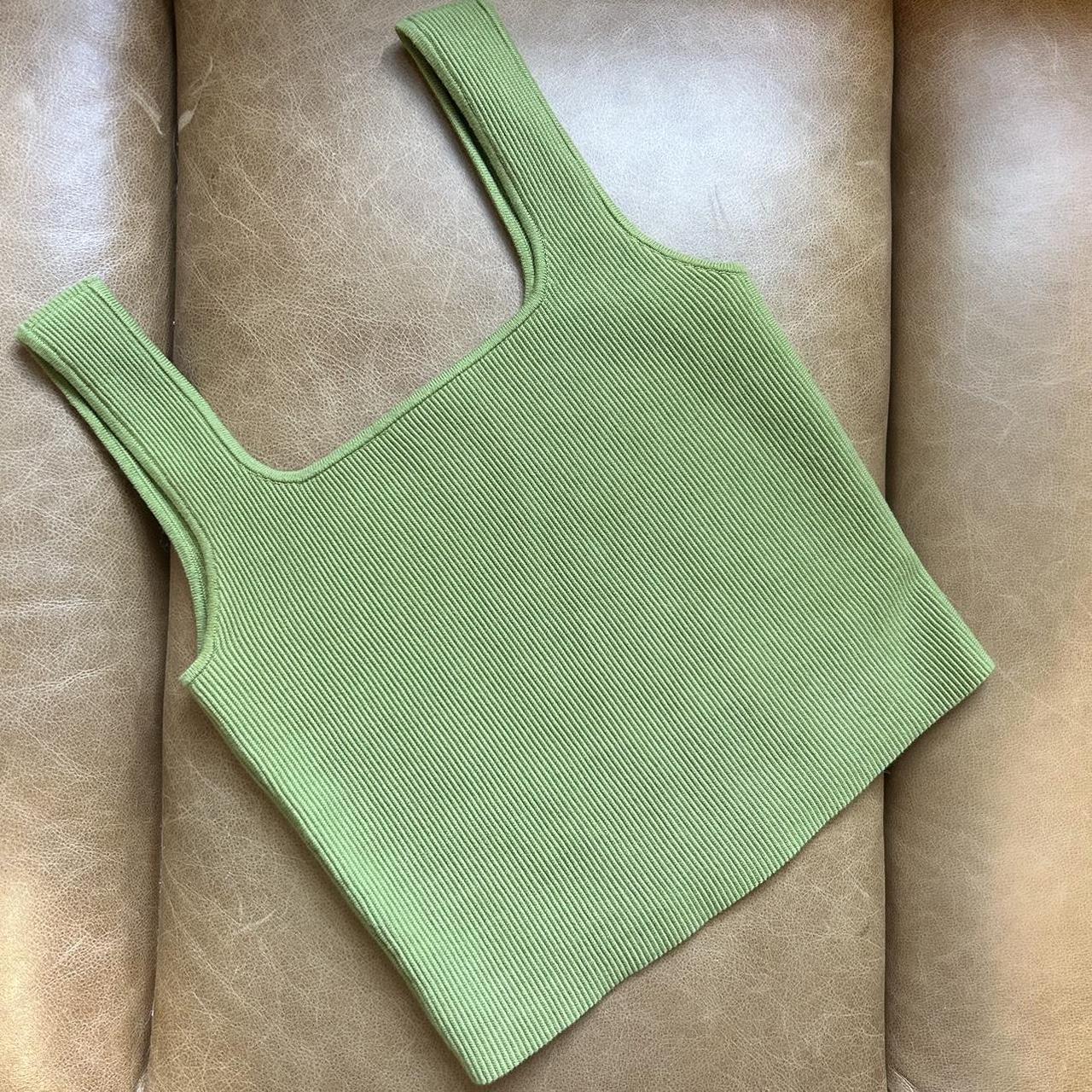 Reformation Julie ribbed knit sweater tank in color... - Depop