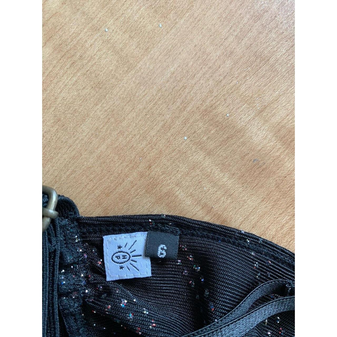 Her Pony The Label black glitter front tie... - Depop