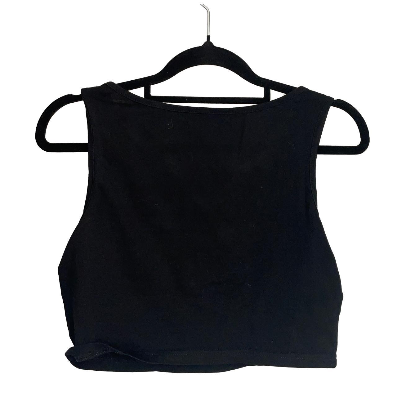 Black Graphic SHEIN Cropped Tank -★ DM for more... - Depop