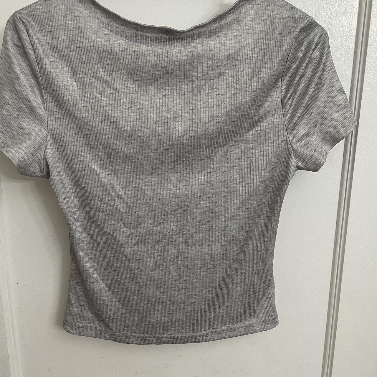 Y2k V line crop top! Size medium! #y2kshirt #2000s... - Depop