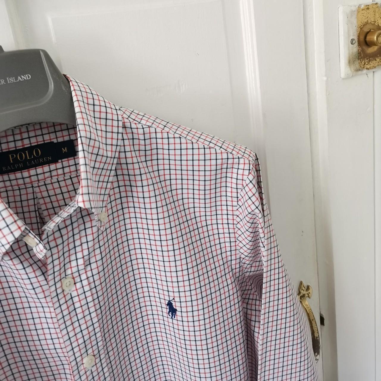 Check Ralph lauren shirt. Size medium - Depop