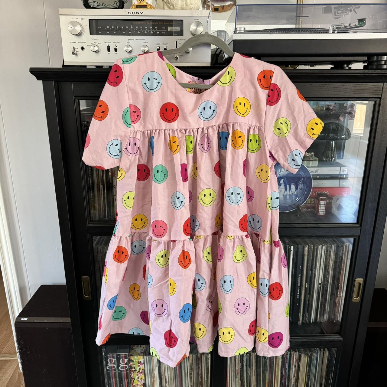 Nettle Studios Smiley Dress, Size OS Bust: 23” pit... | Depop
