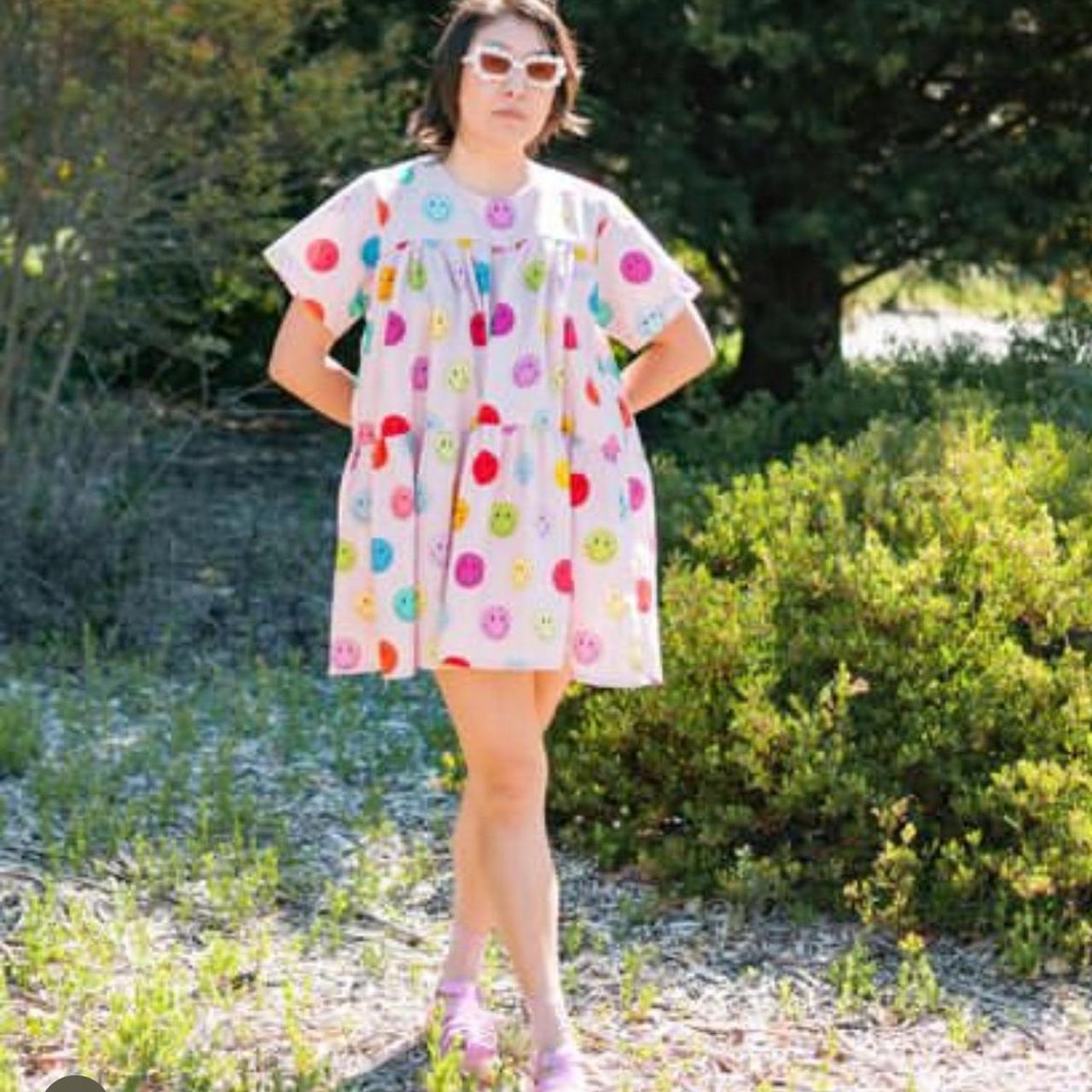 Nettle Studios Smiley Dress, Size OS Bust: 23” pit... | Depop