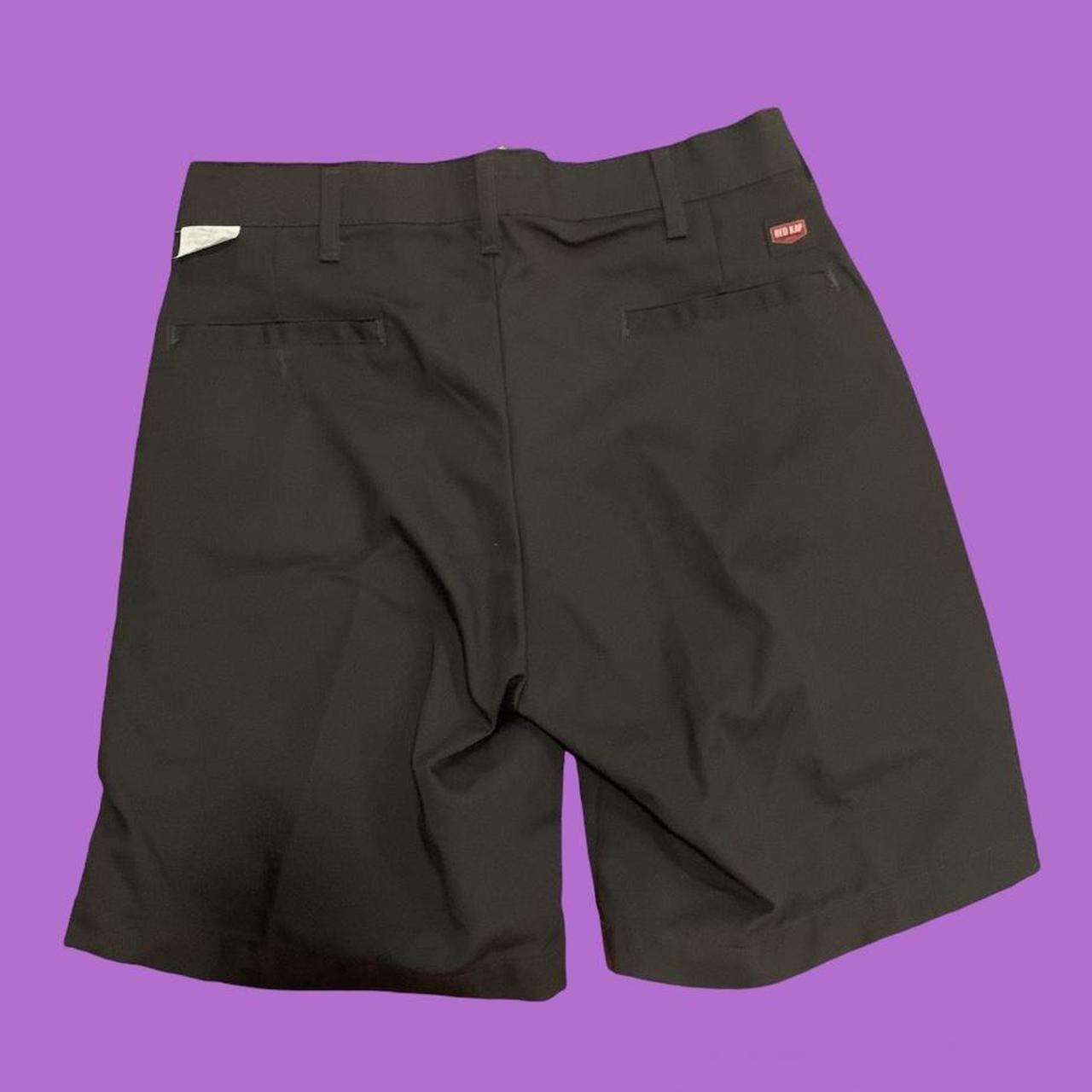 Red Kap Men's Navy and Black Shorts | Depop