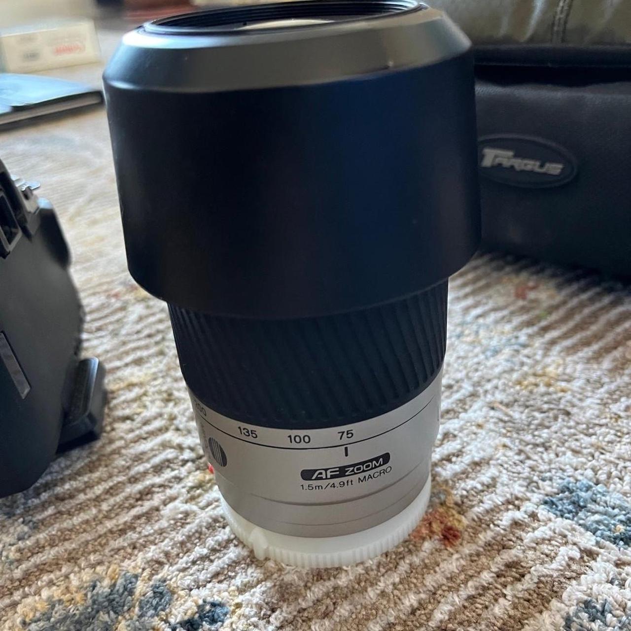 Minolta camera with 200mm lens comes with two lenses - Depop