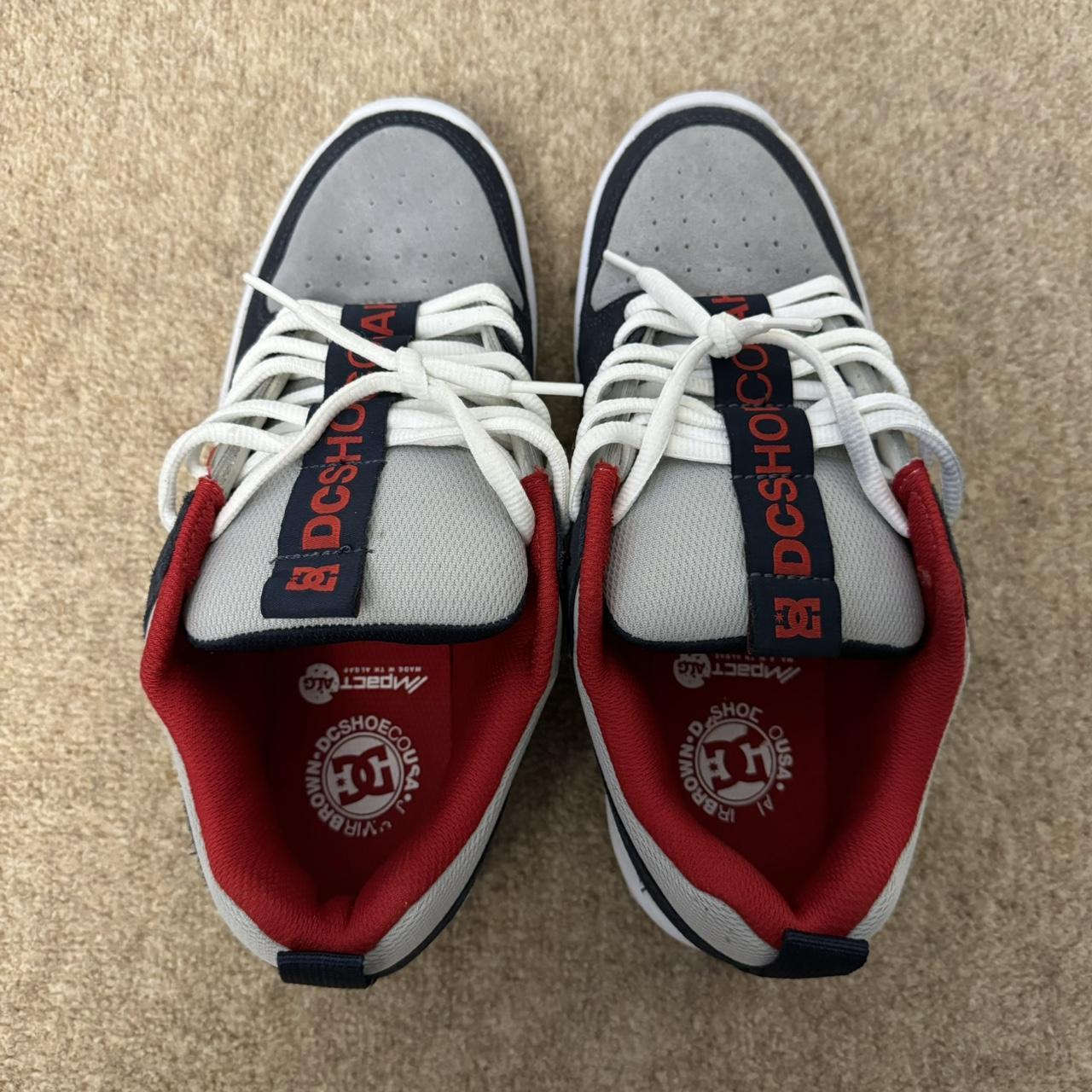 DC Lynx Zero shoe (navy/gray/red) Jamir Brown pro... | Depop