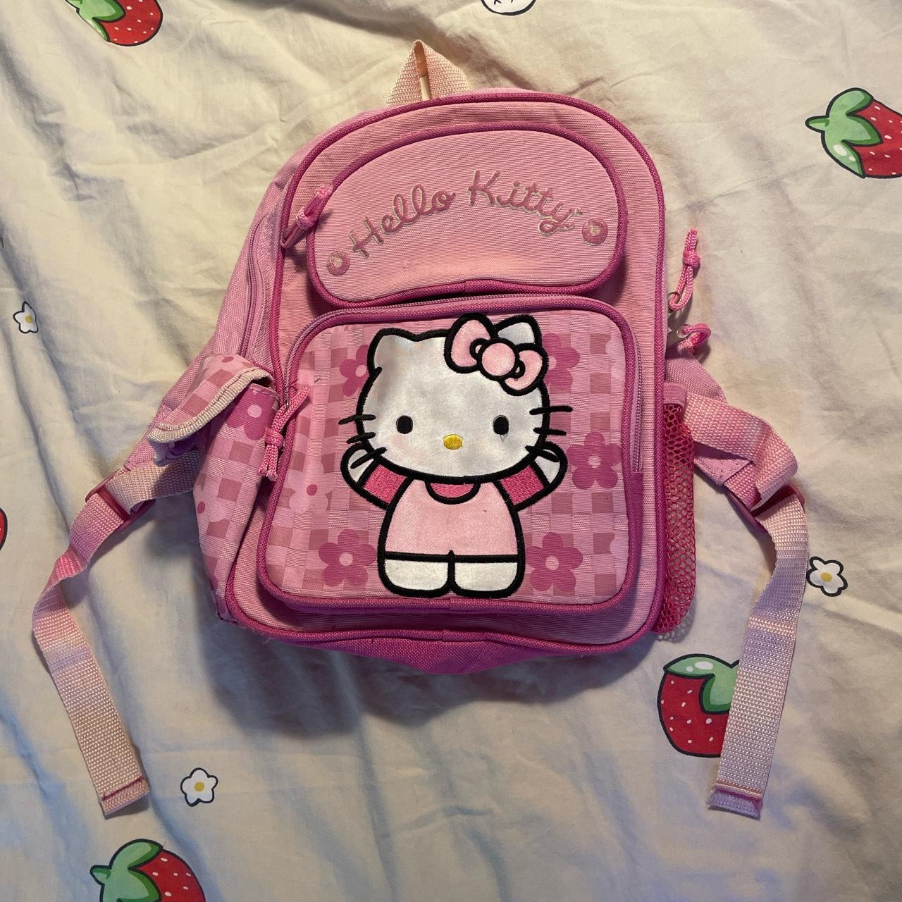 🧁 Pink Hello Kitty Vintage Mini Backpack 🧁 In good... - Depop