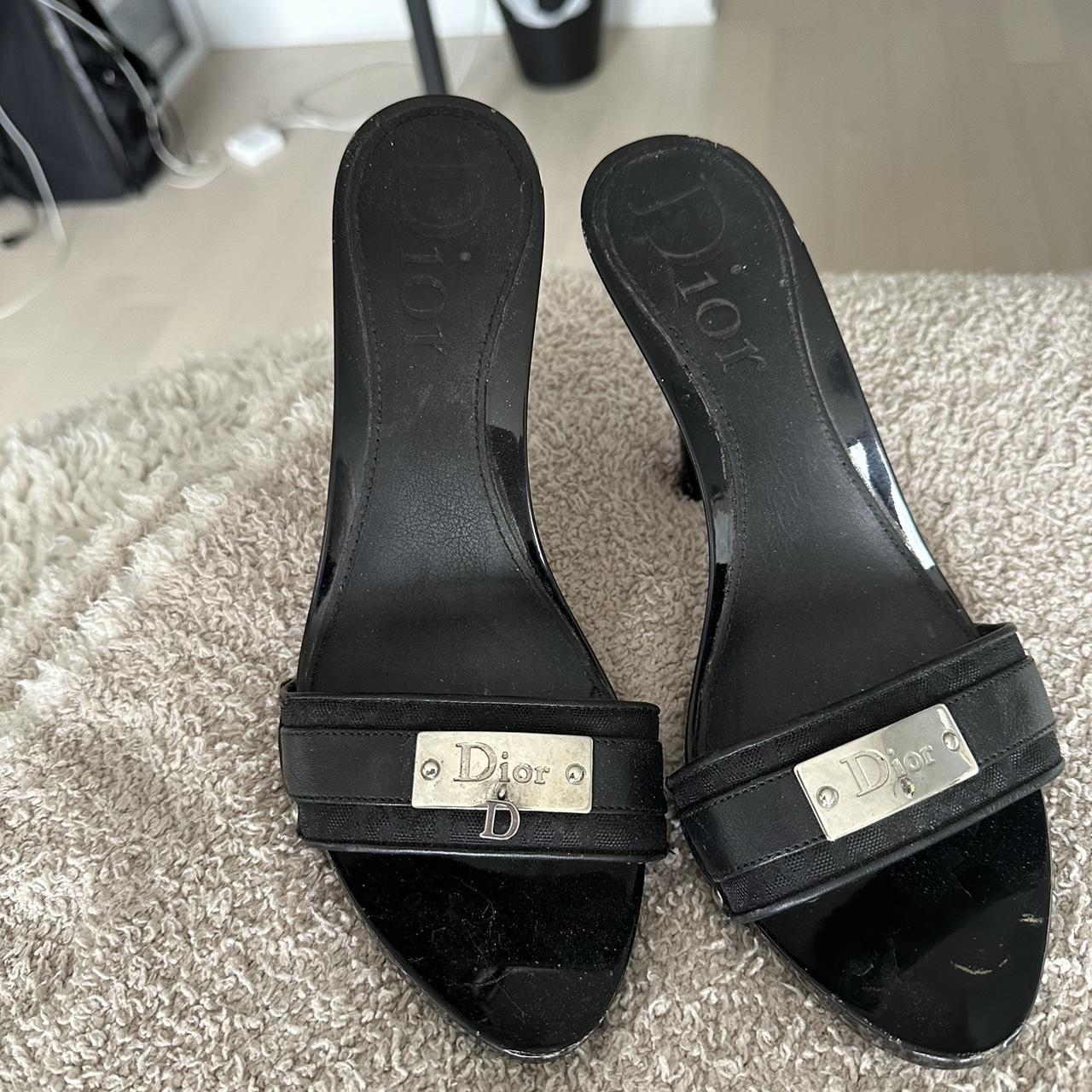 Dior black designer heels #dior #heels #designer... - Depop