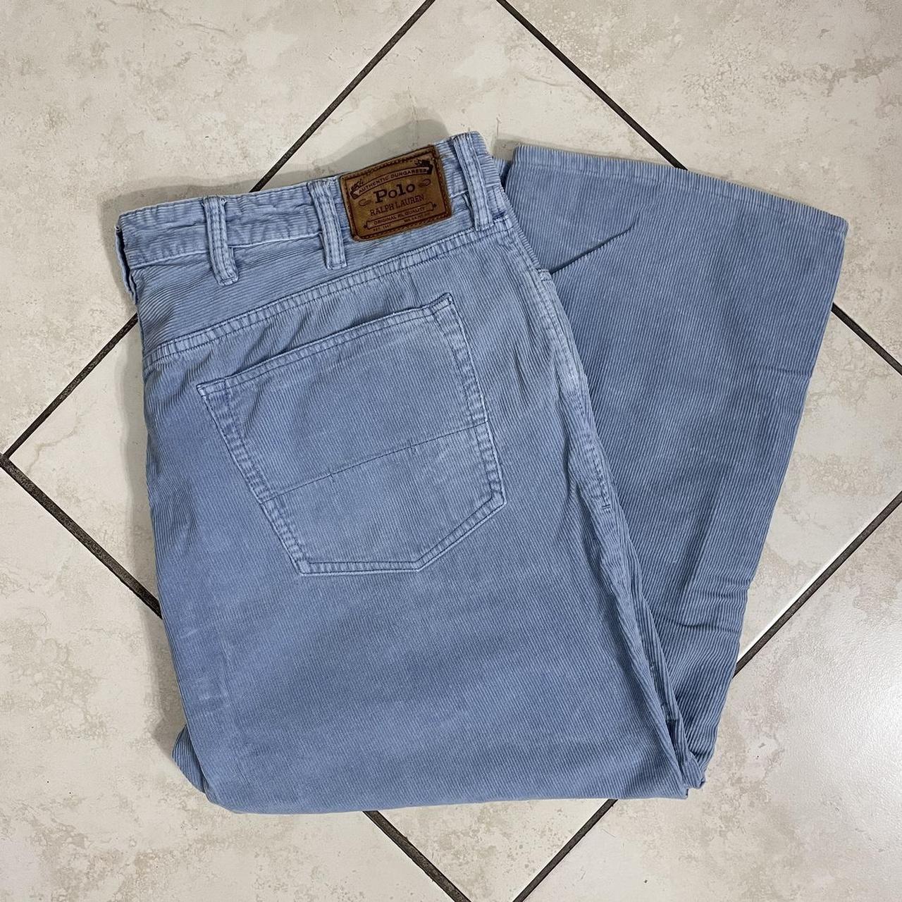 Polo Ralph Lauren corduroy pants, baggy fit... - Depop