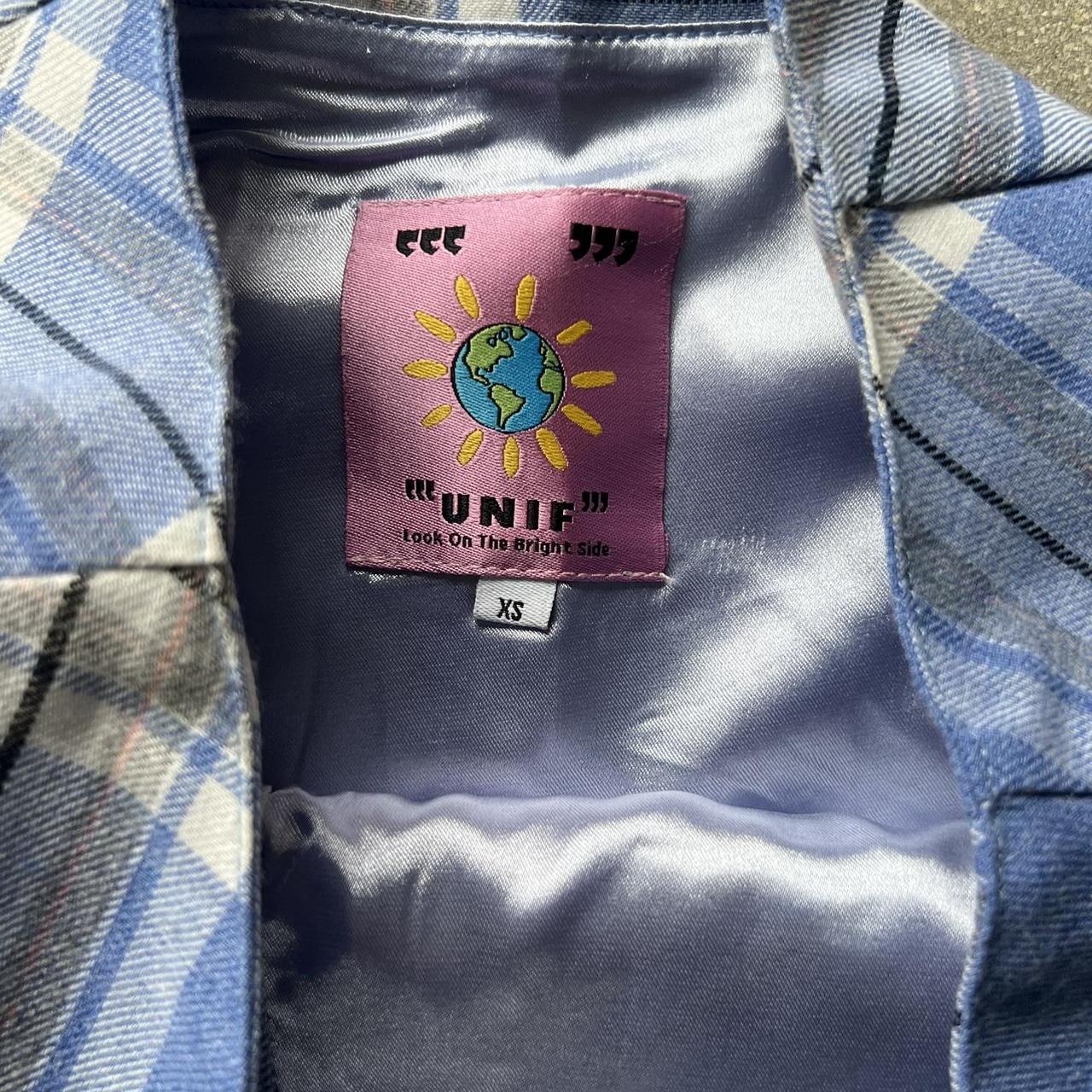 UNIF Women's Blue and White Skirt | Depop