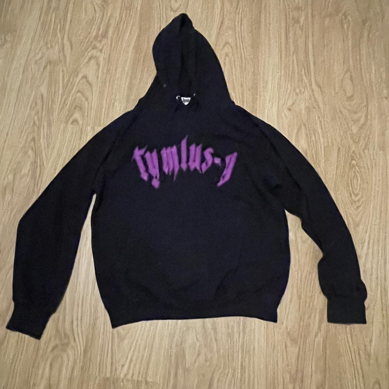 Tymlus Grid black hoodie xs FAST SHIPPING NEXT OR... - Depop