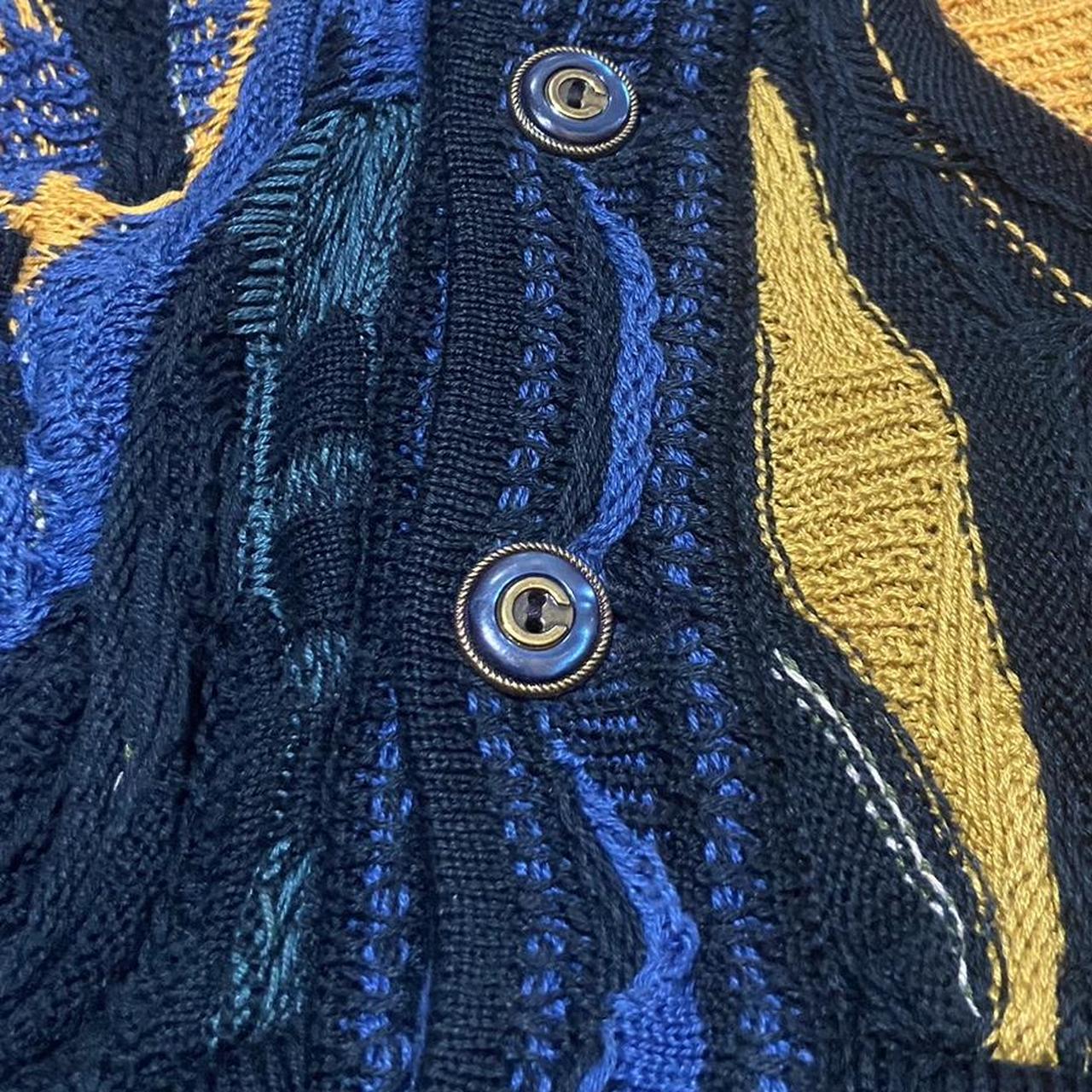 90s authentic vintage coogi cardigan sweater made in... - Depop