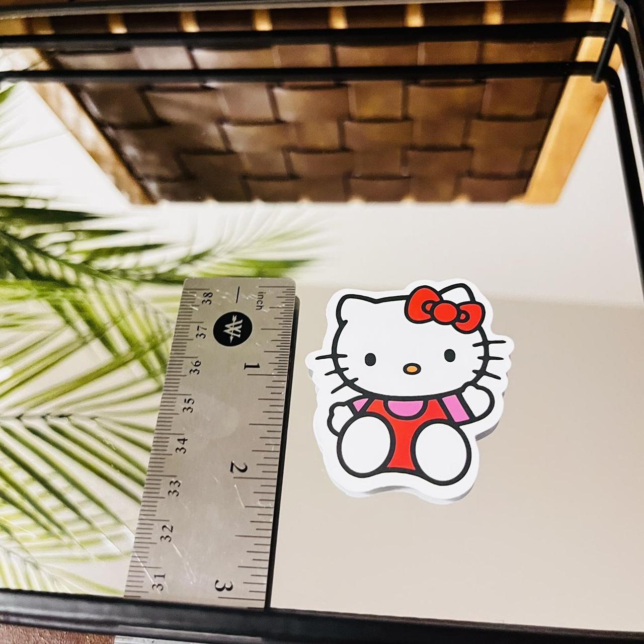 Hello Kitty White and Pink Stickers | Depop