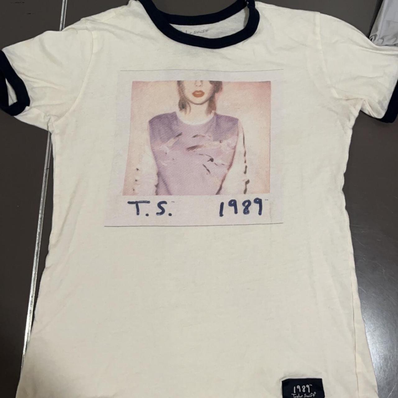 taylor swift 1989 shirt small stain shown in... - Depop