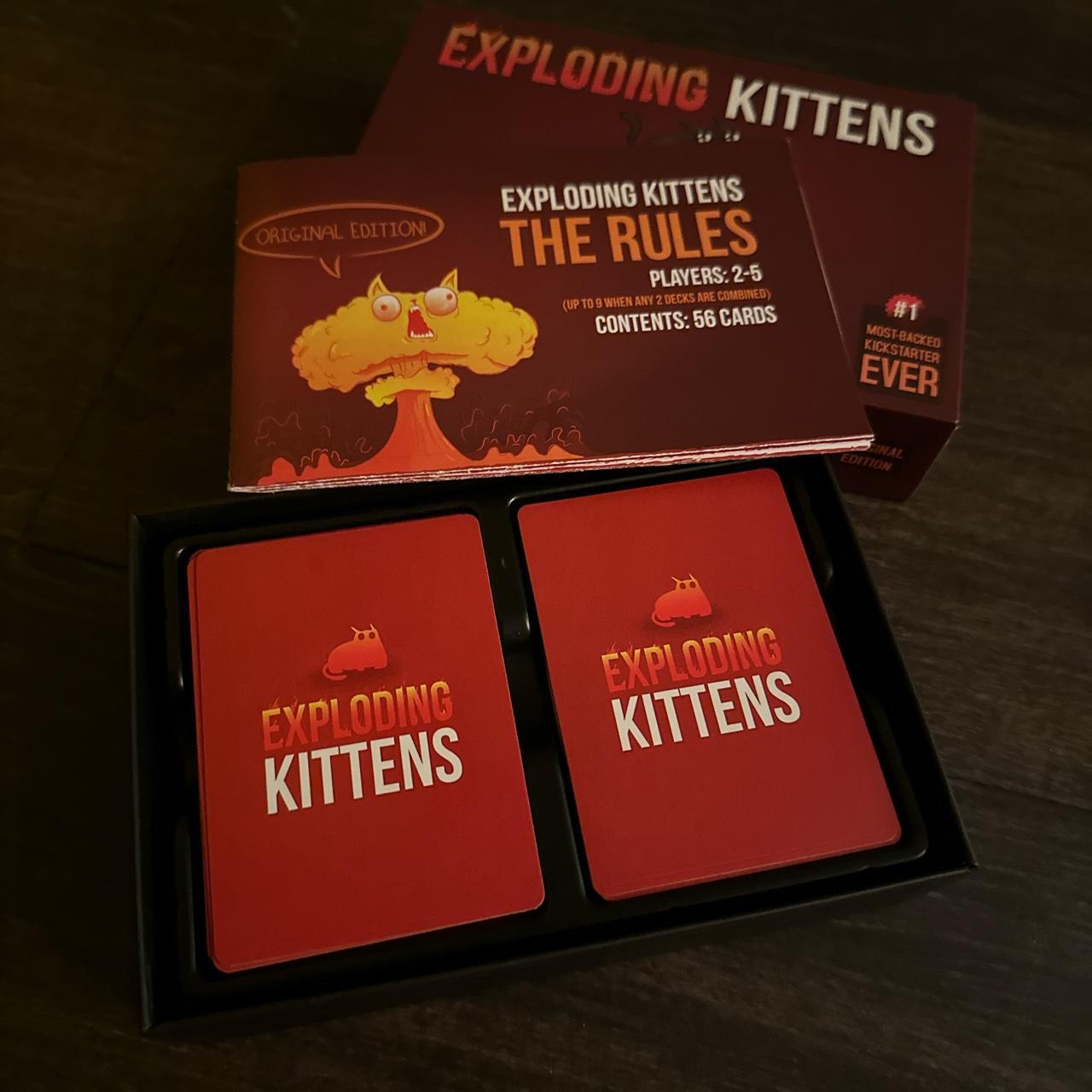Exploding Kittens card game. Ages 7+. 2-5 players.... - Depop