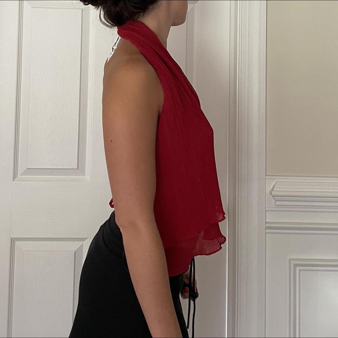 NEW Zara Open Back Halter Top - never worn before,... - Depop