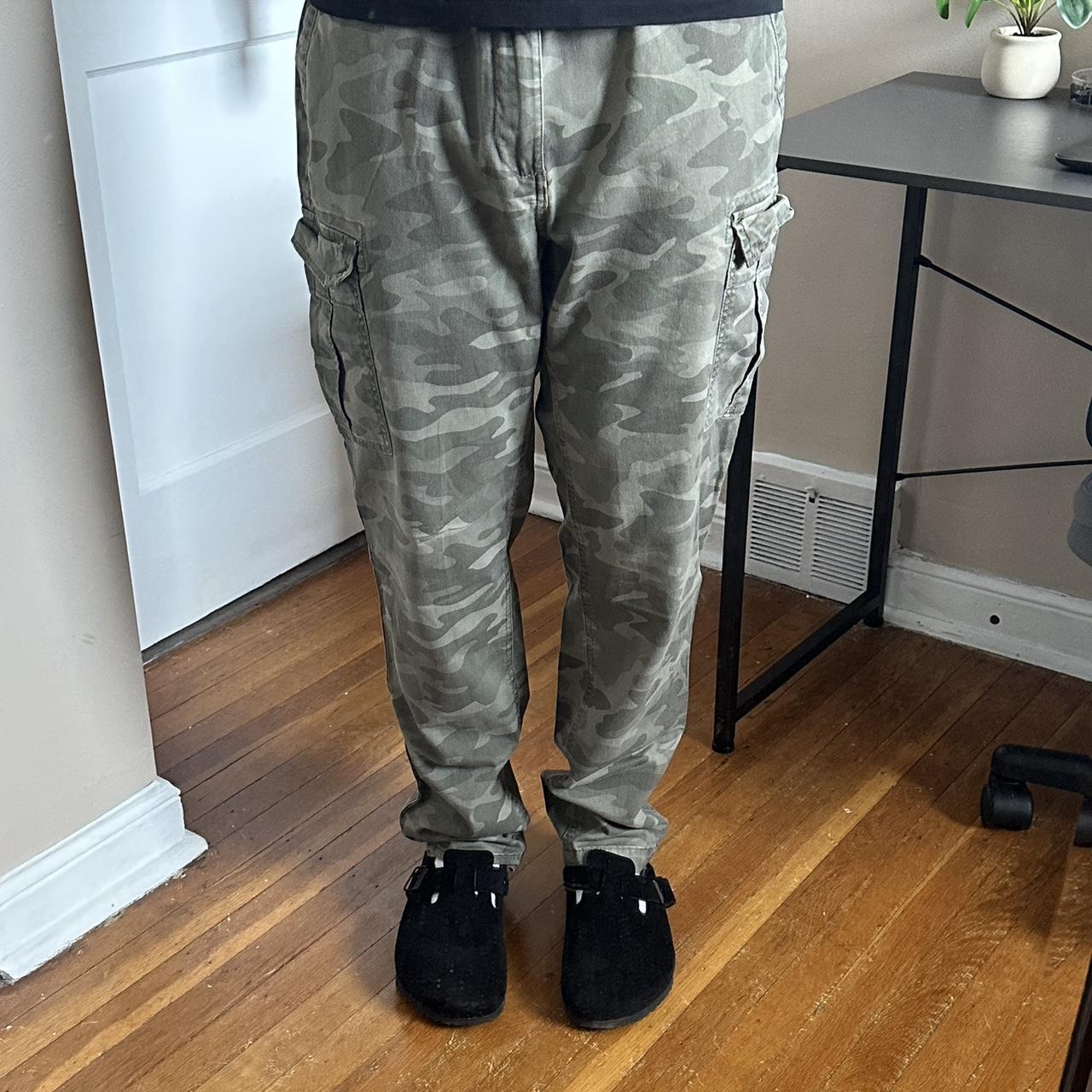 George Camo Cargo pants -Size: 36x32 -Slim fitting... - Depop