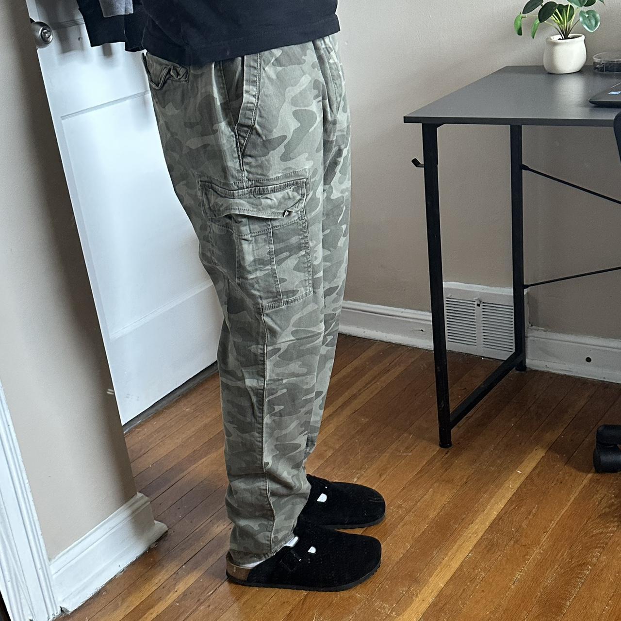 George Camo Cargo pants -Size: 36x32 -Slim fitting... - Depop