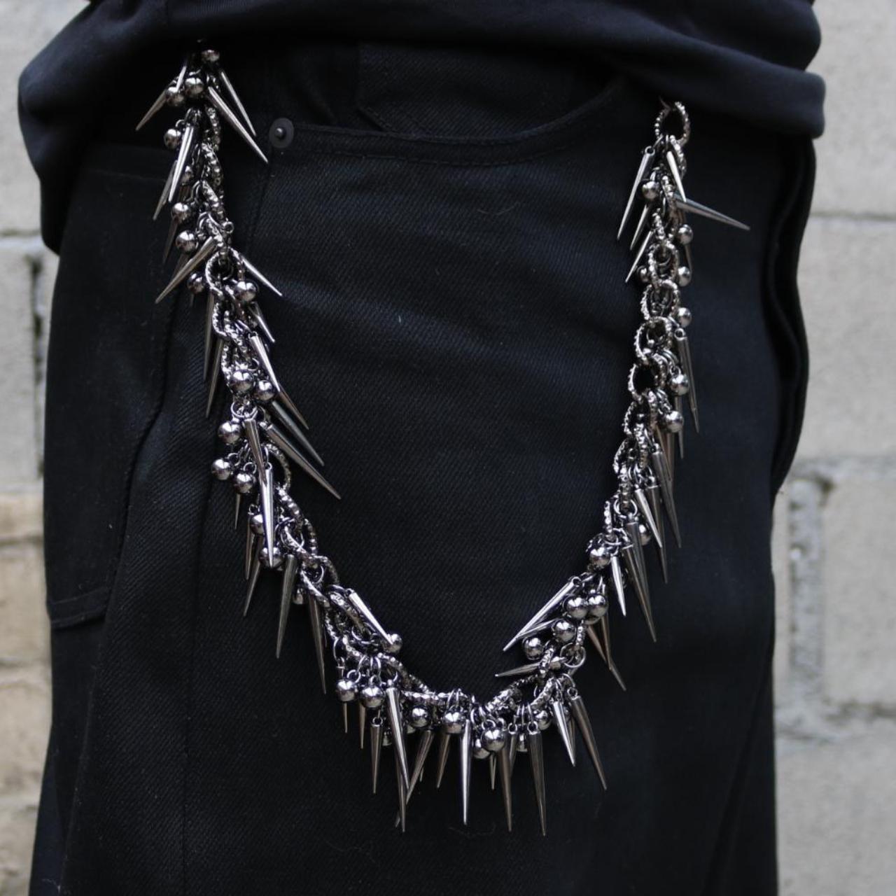 Stainless Steel Gothic Spiked Chain -Material:... | Depop