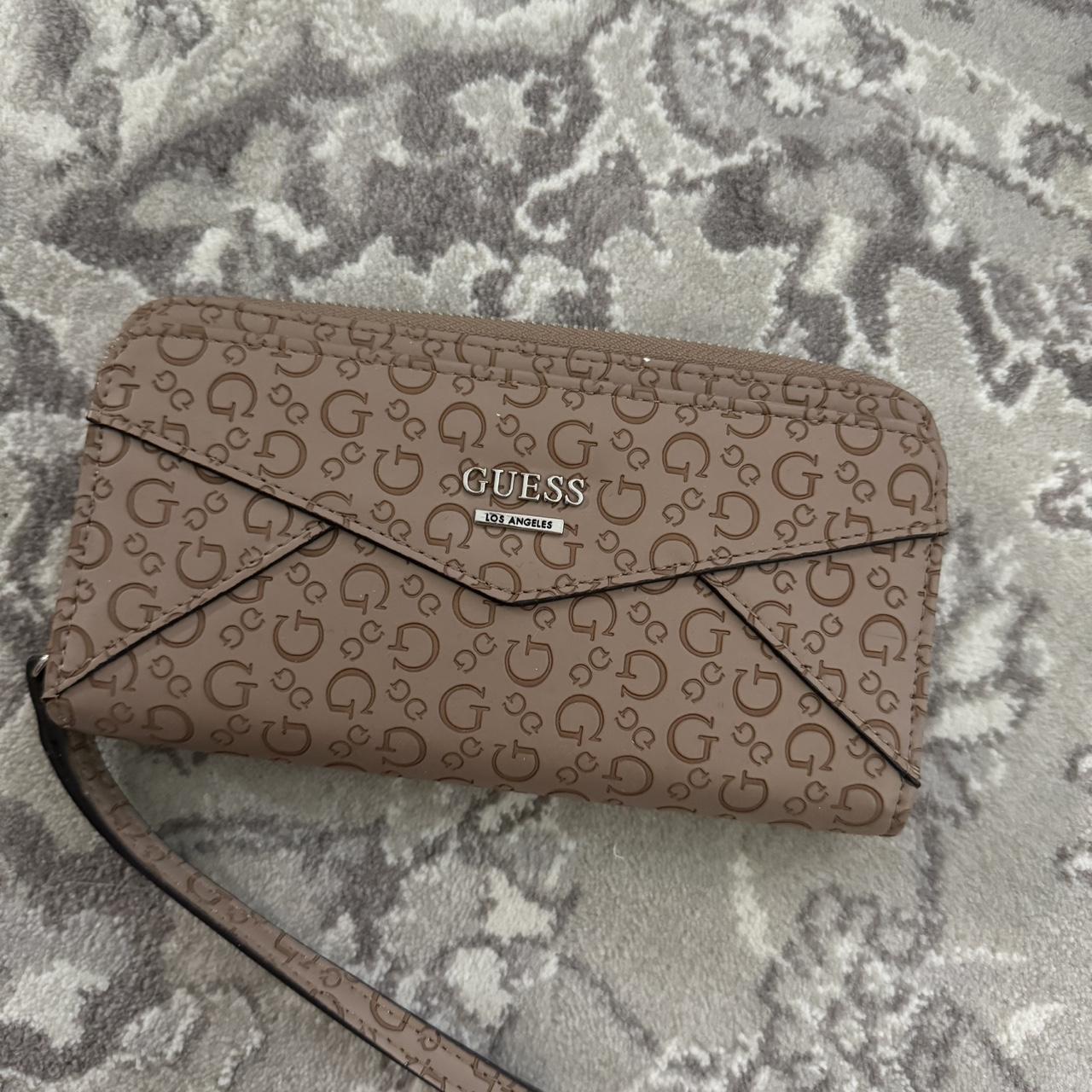 Tan and brown gorgeous Guess wallet. Only used a... - Depop
