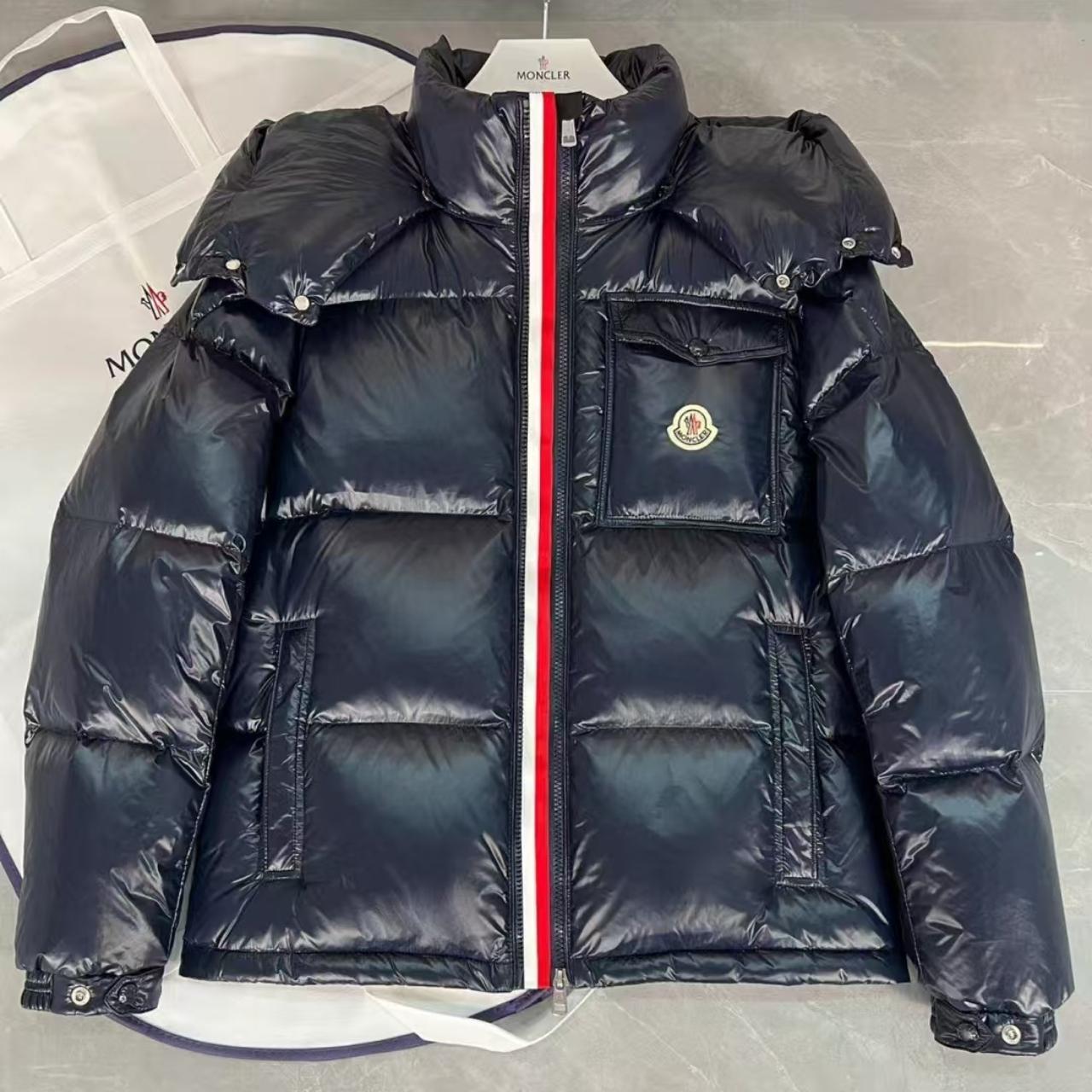 Moncler Montbeliard series ski season hooded warm... - Depop