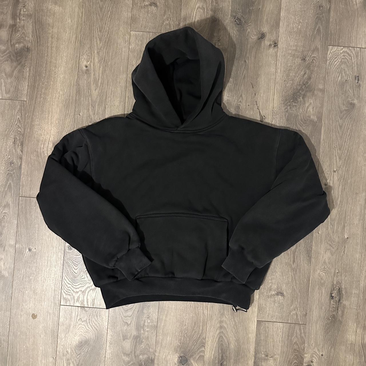 Humane Blanks 1800 GSM 'Washed Black' Hoodie with... | Depop