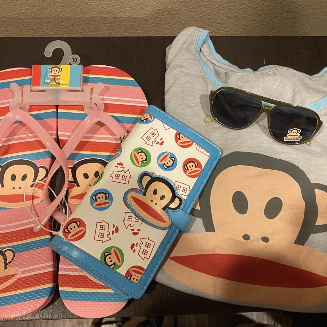 Vintage Paul Frank Collection Pack -Blue ringer Tee... - Depop