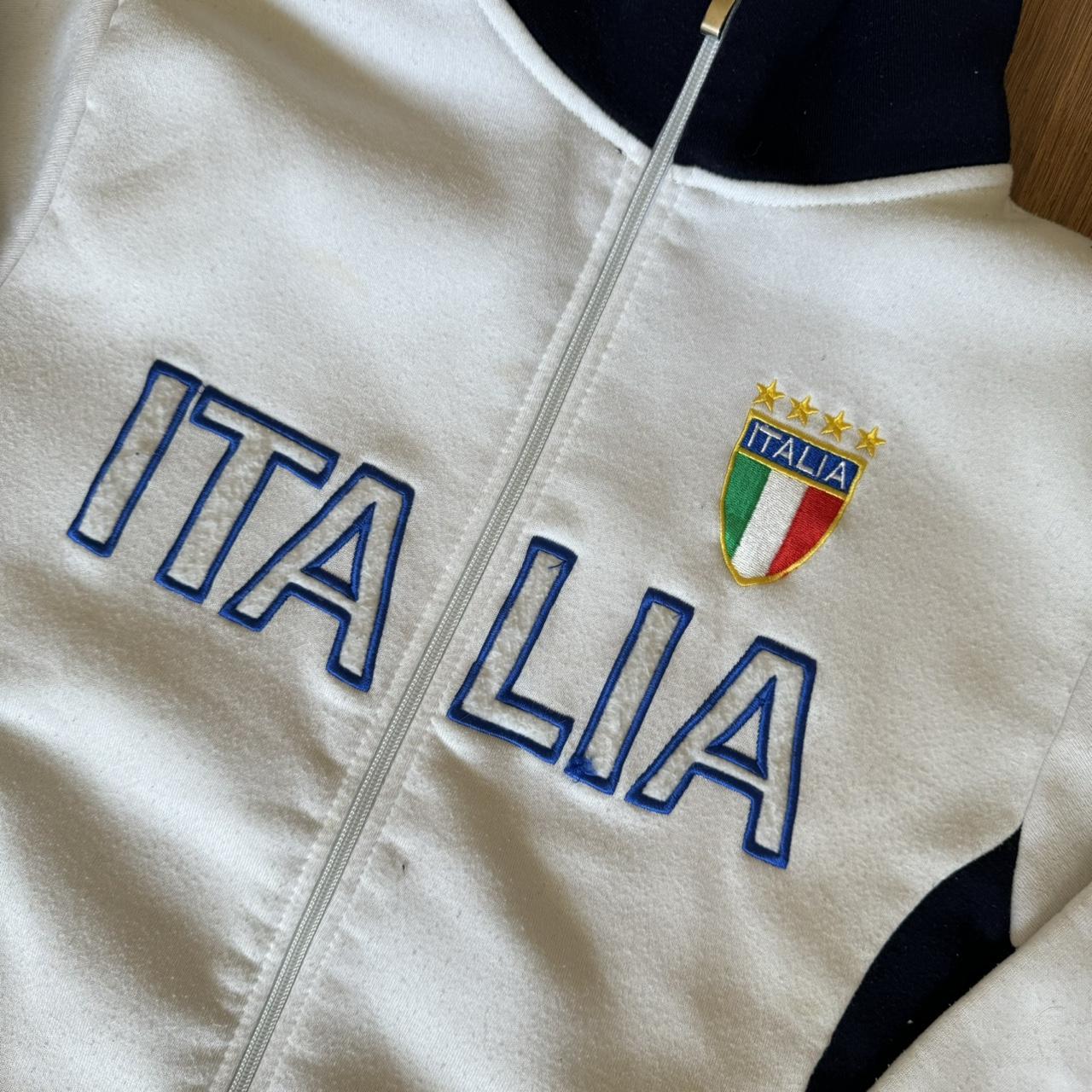Vintage Italia Zip Up Jacket Womens Size... - Depop