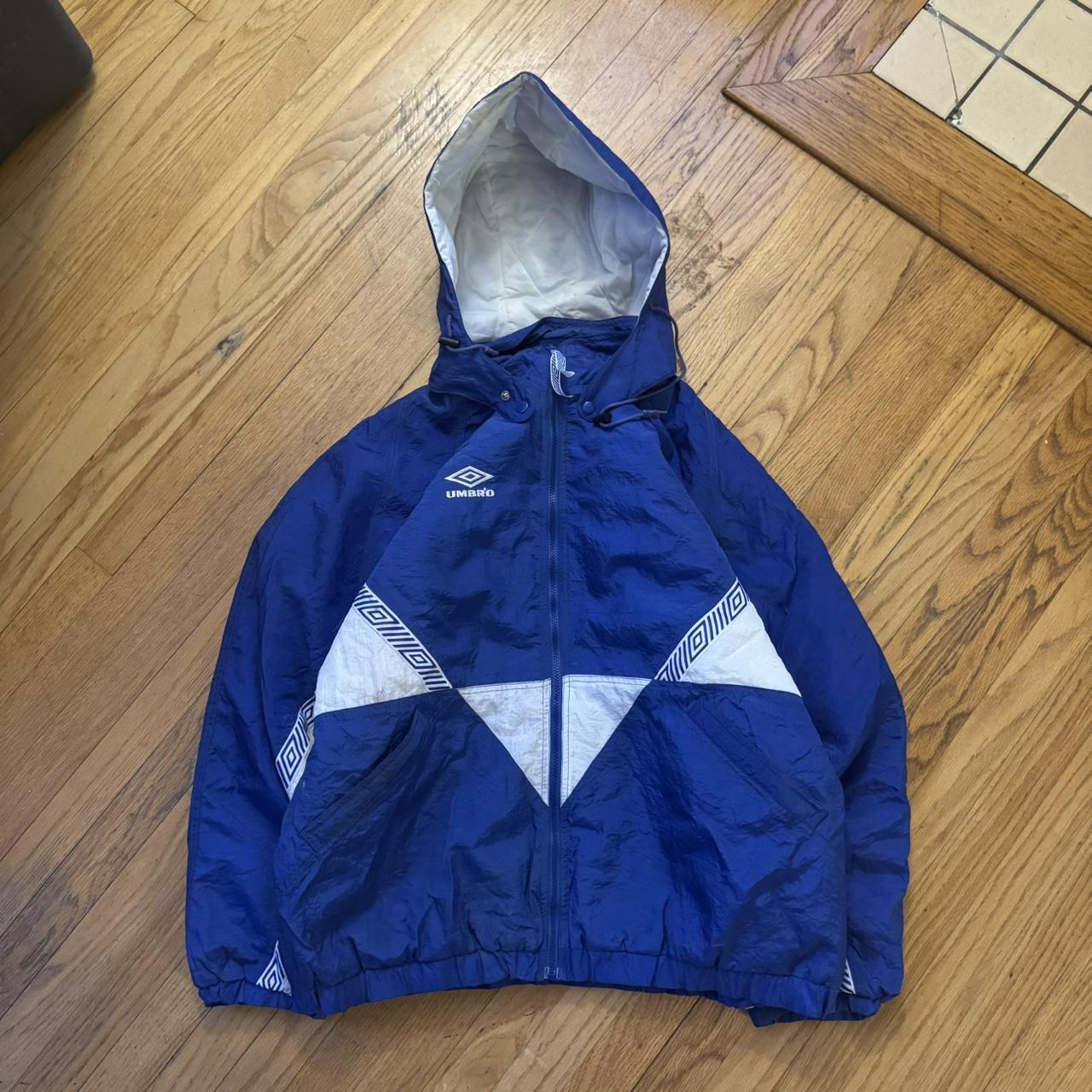 Vintage Umbro Aztec Style Puffer Jacket Size XL Good... | Depop