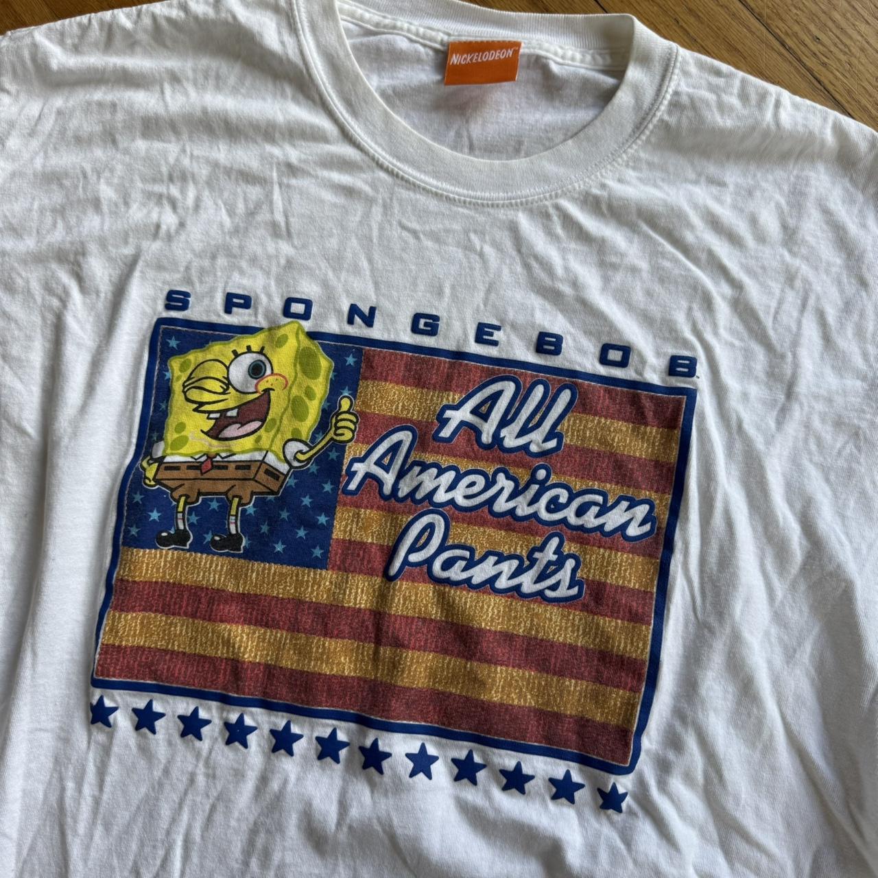 Y2K 2002 Spongebob Squarepants Graphic Tee Size... | Depop