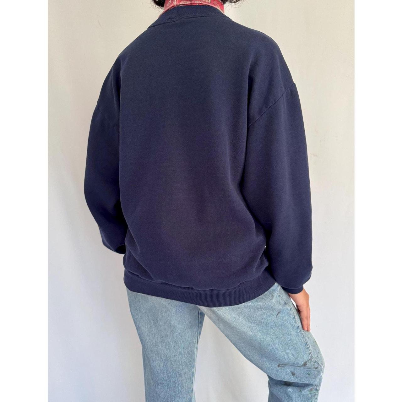 90s vintage navy blue red dog puppy western cowboy... | Depop