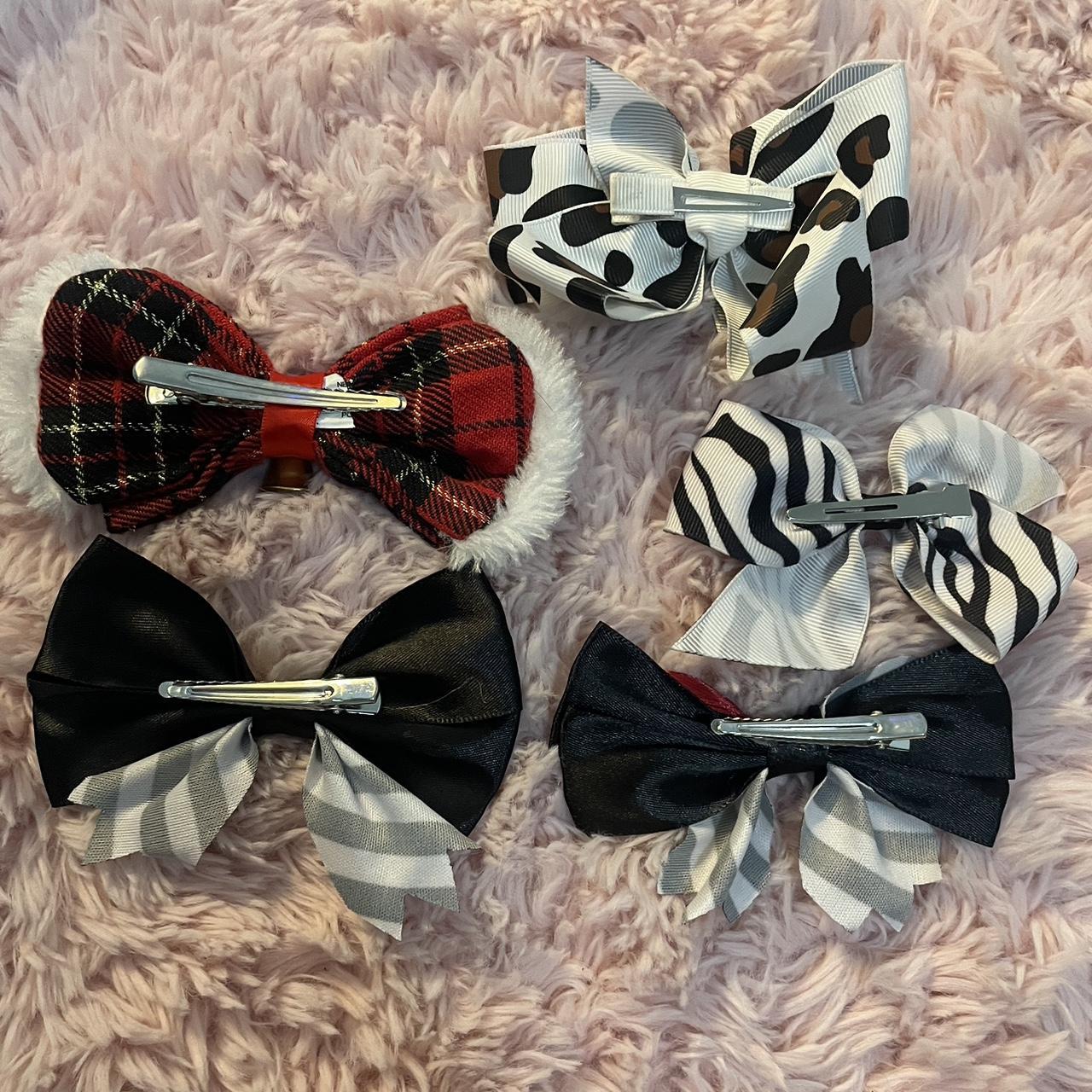 Bow bundle #emo #scene #goth #bows #cute - Depop