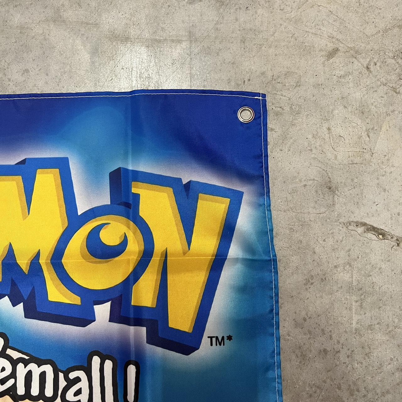 Pokemon Blue Version Custom Wall Flag Banner... - Depop