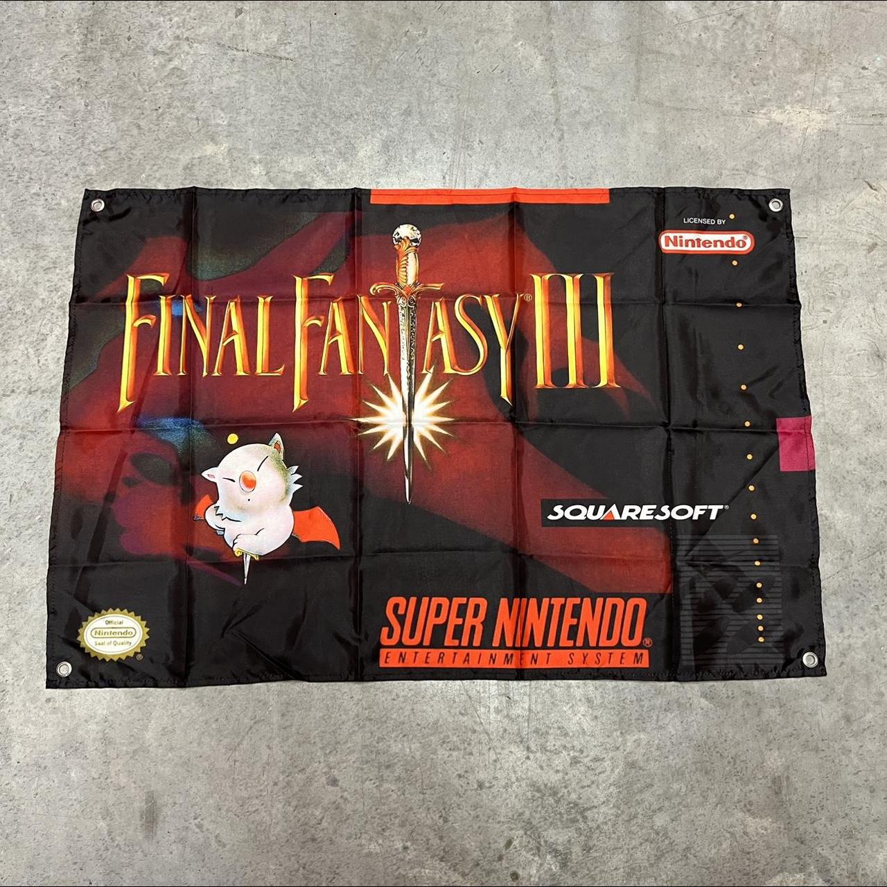 Final Fantasy III 3 Custom Wall Flag Banner Tapestry... - Depop