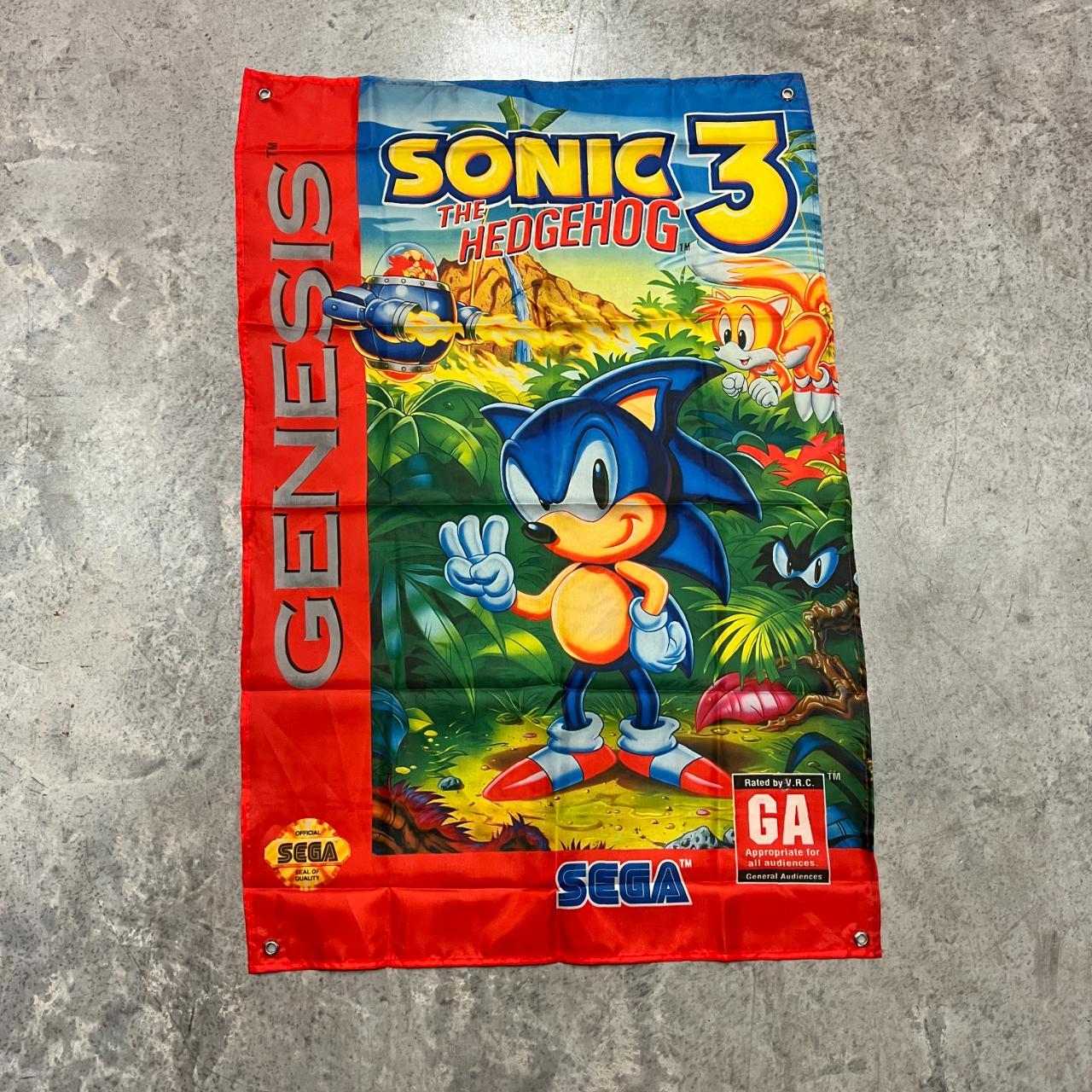Sonic The Hedgehog 3 Custom Wall Flag Banner... - Depop