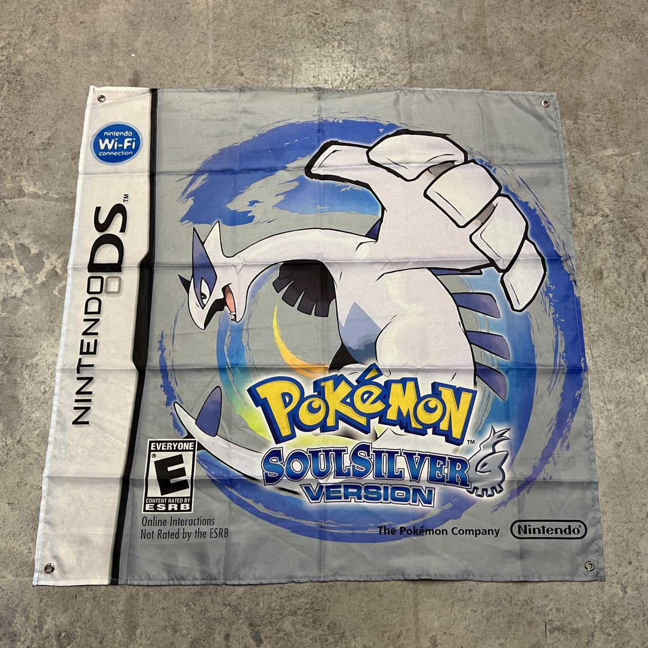 Pokemon Soul Silver Version Custom Wall Flag Banner... - Depop